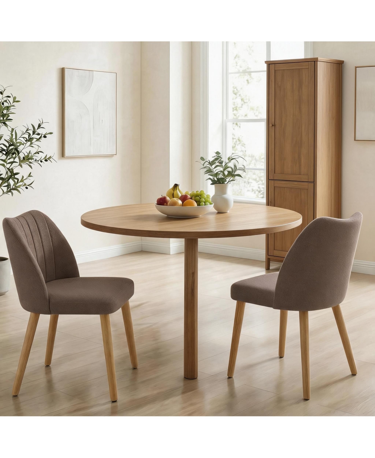 Click here for Set of 2 Modern Armless Upholstered Dining Chairs... prices