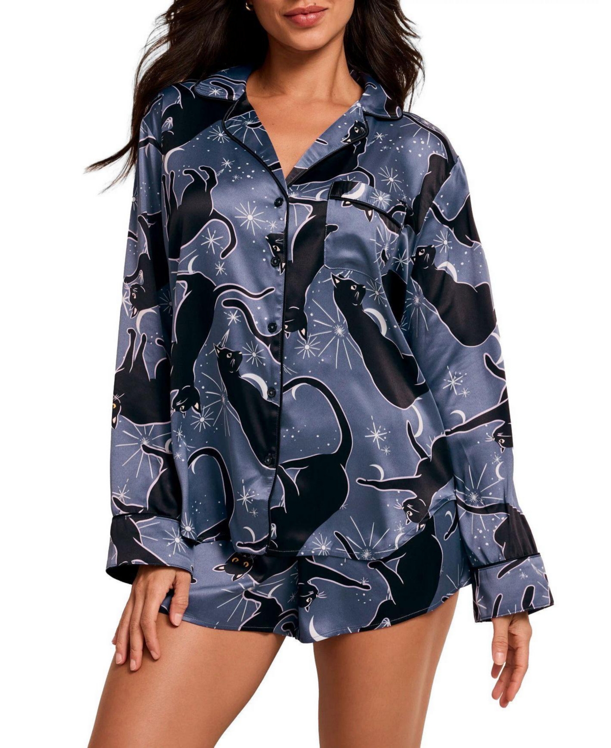 Click here for Adore Me Womens Sammie Pajama Set - Convo blue prices
