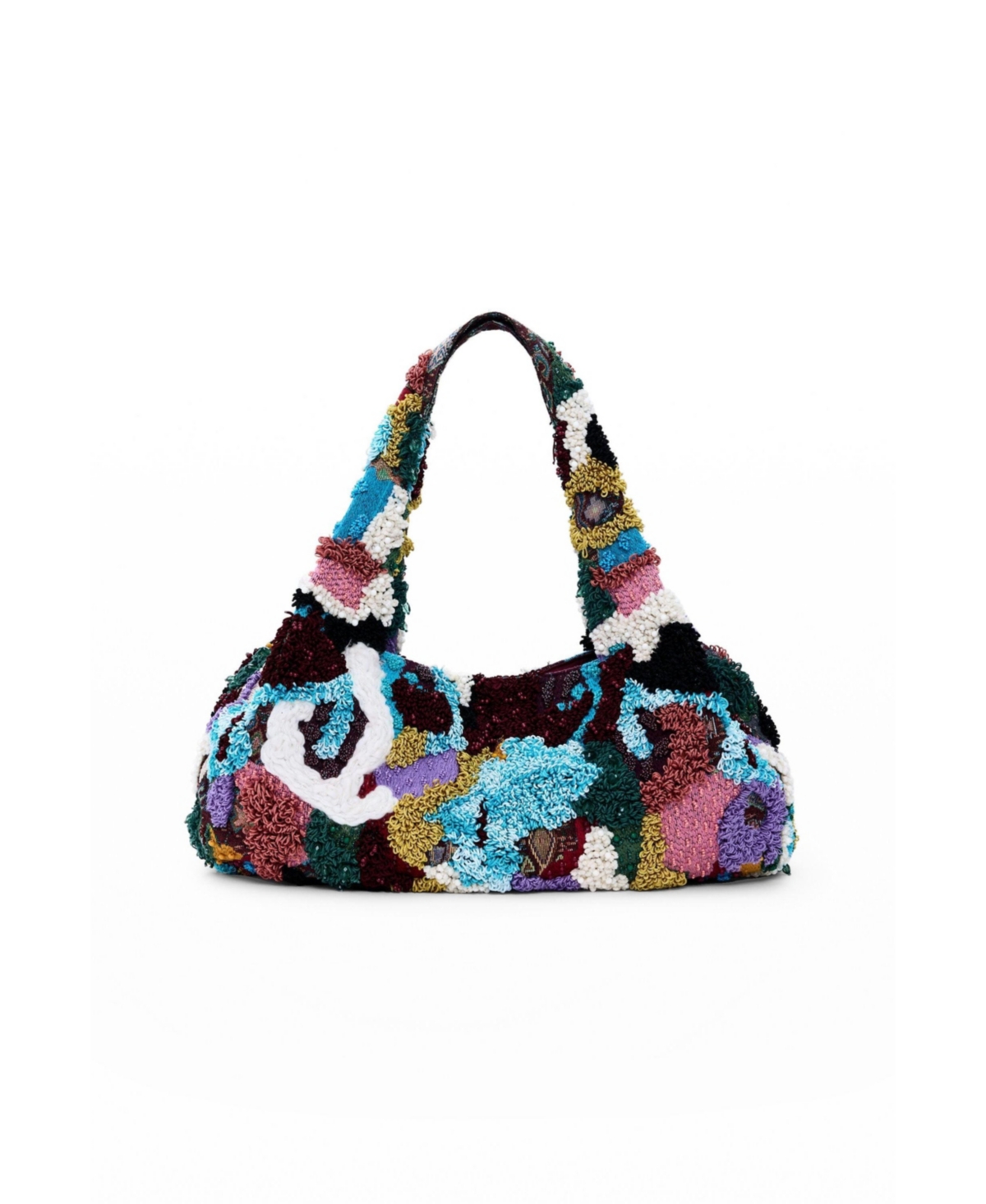 Click here for Desigual Womens Large embroidered bag - Multi prices