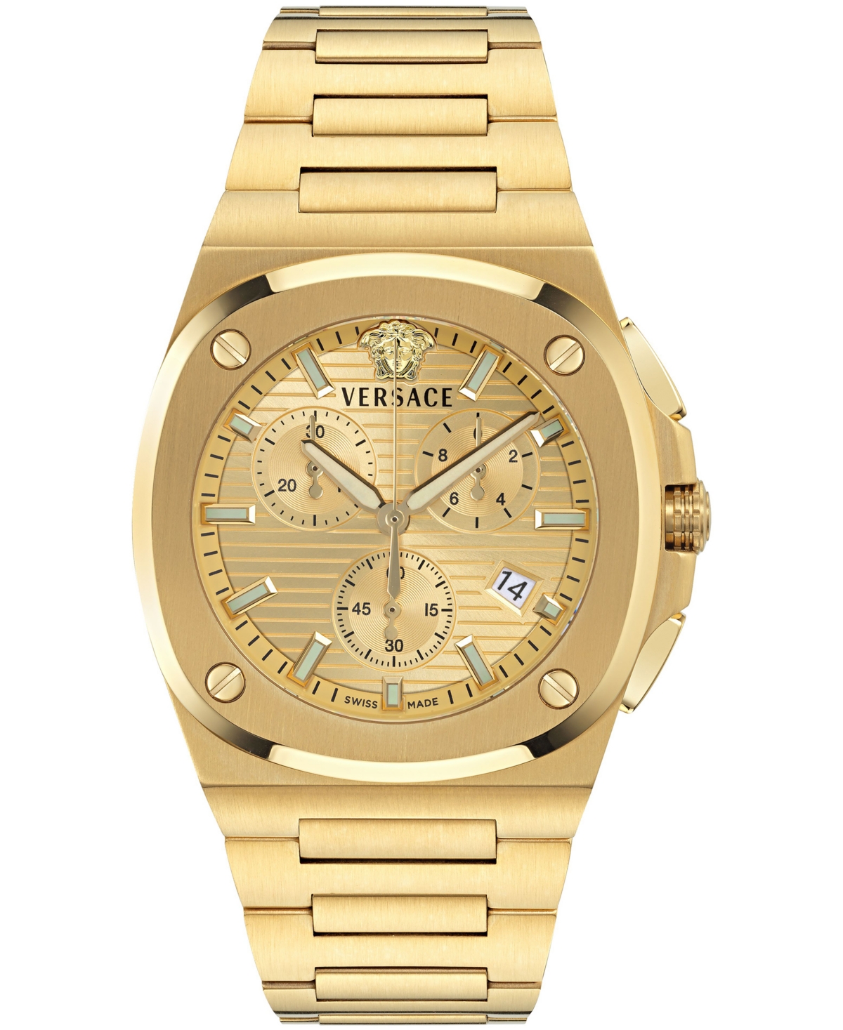 Click here for Versace Mens Tolomeo Chrono Silver Stainless Steel... prices