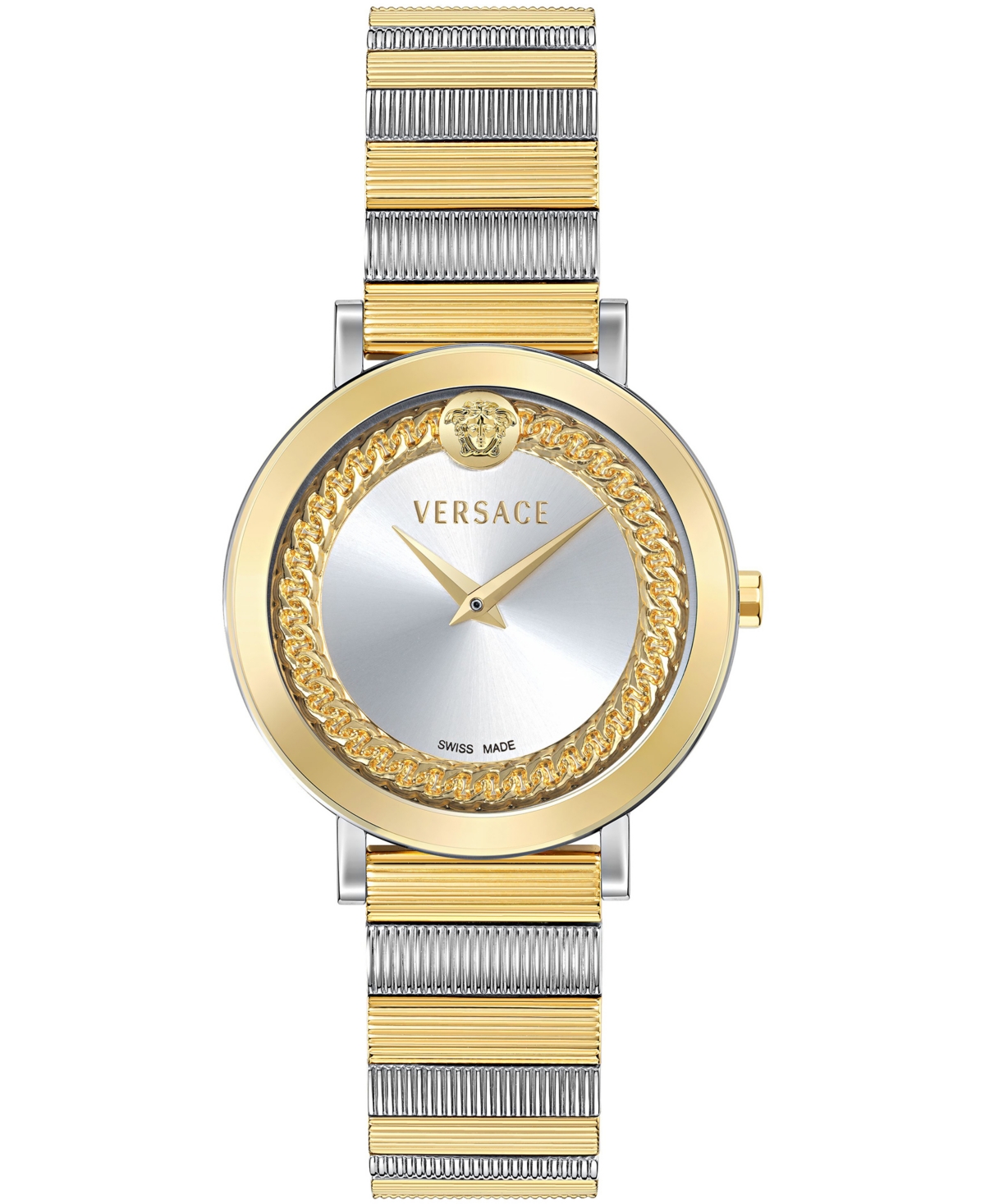 Click here for Versace Womens V-Libra Two-Tone Stainless Steel Br... prices