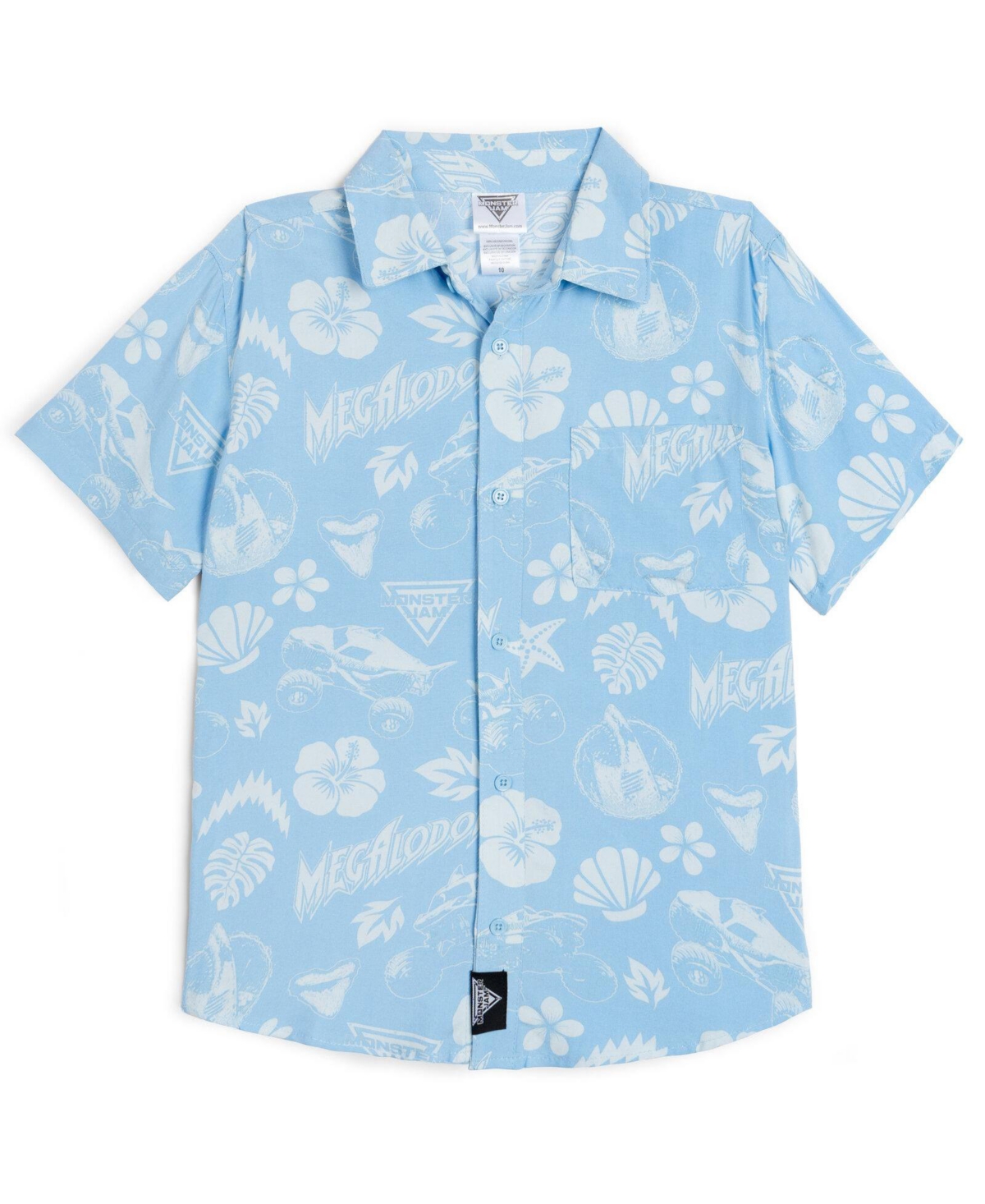 Click here for Monster Jam Boys Short Sleeve Button Down Shirt -... prices