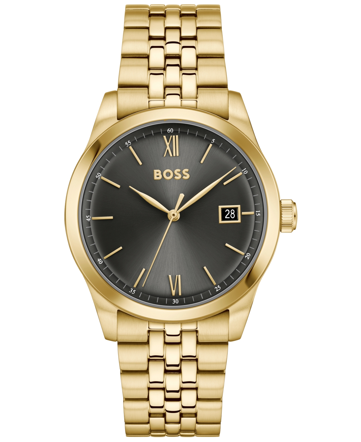 Click here for Hugo Boss Mens Langford Quartz Ionic Plated Thin G... prices