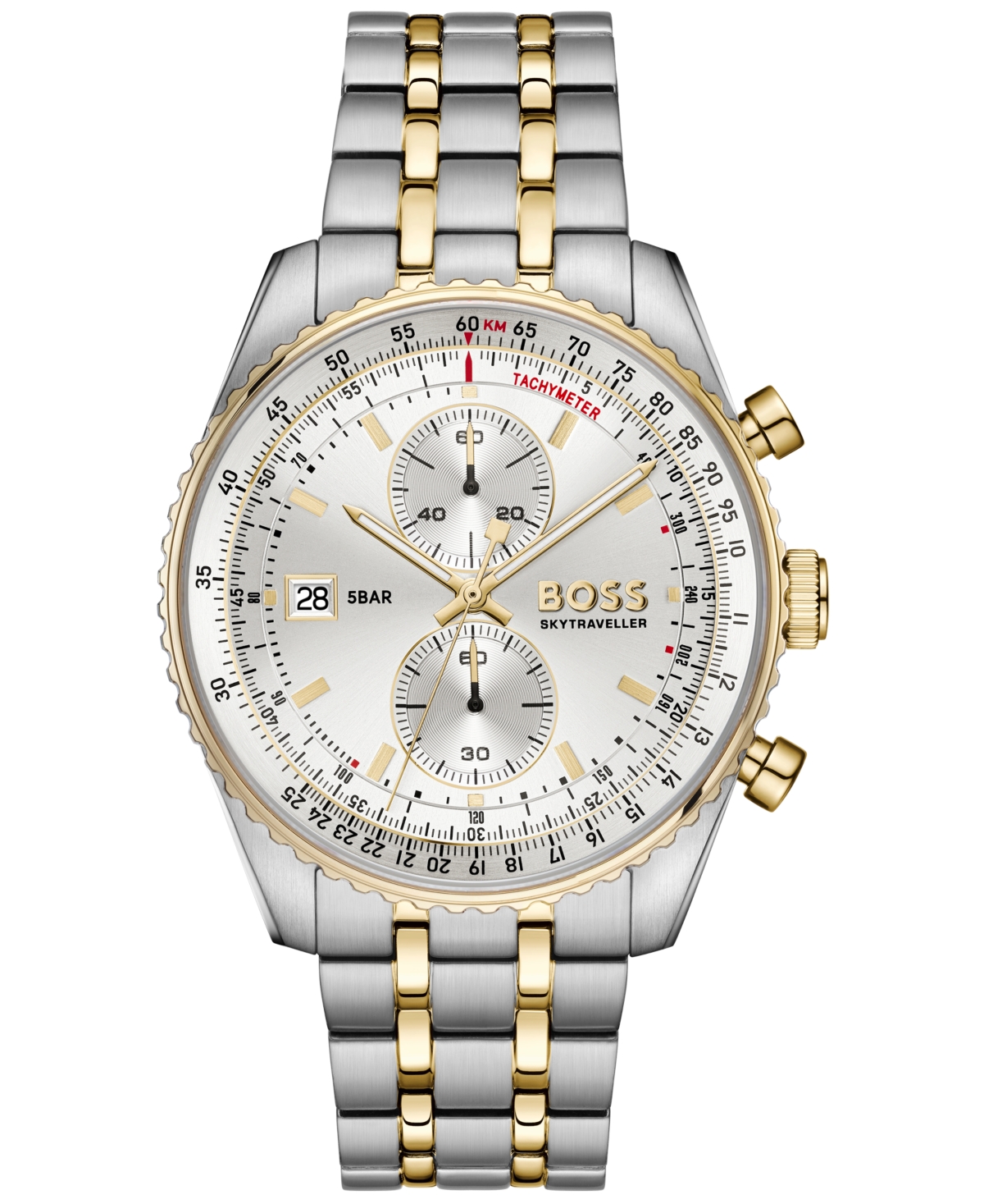Click here for Hugo Boss Mens Skytraveller Quartz Chrono Stainles... prices