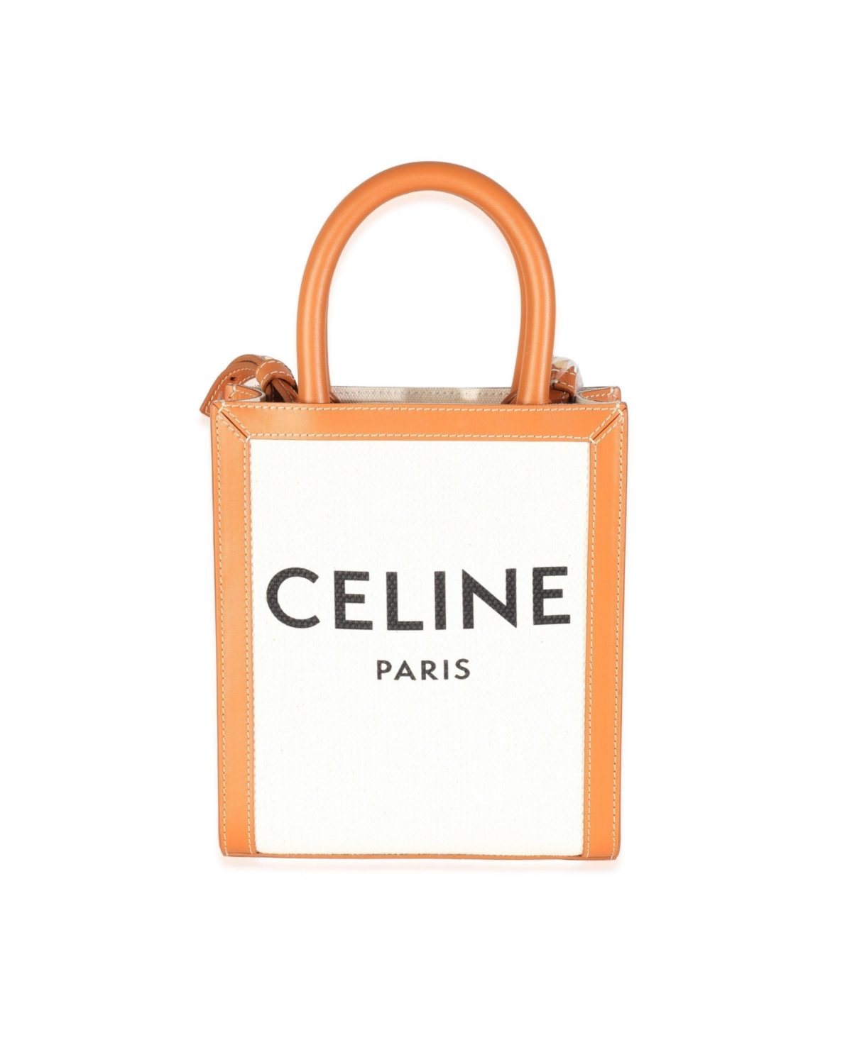 Click here for Pre-Owned Celine Natural Tan Canvas Calfskin Mini... prices