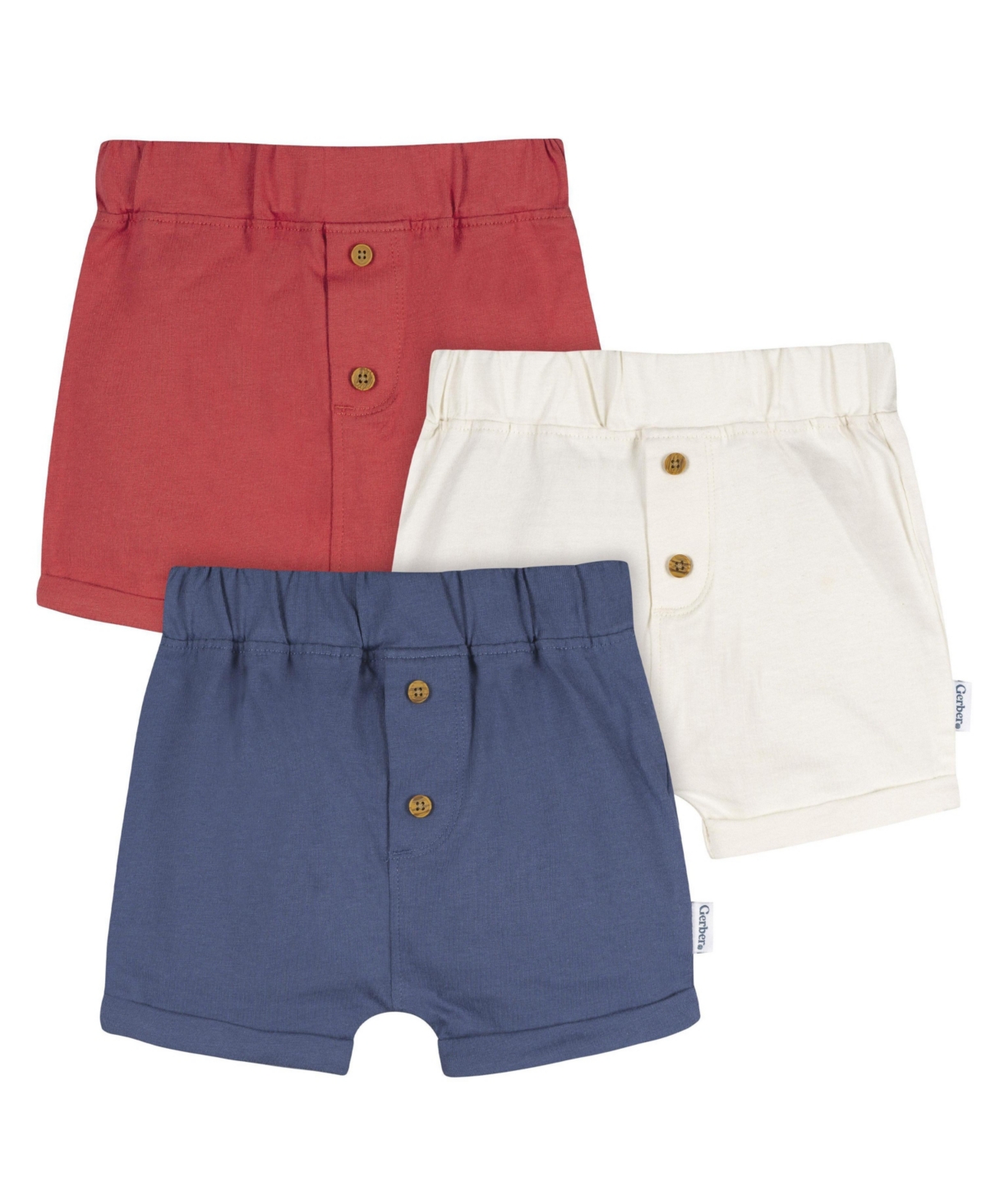 Click here for Gerber Baby Boys 0-24M 3-Pack Shorts - Red prices