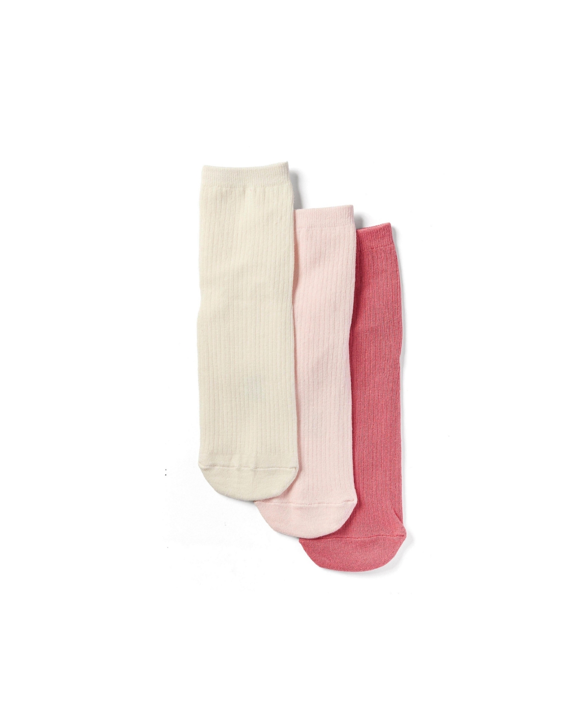 Click here for Stems Womens Ribbed Ankle Socks  3-Pack - Pink blu... prices