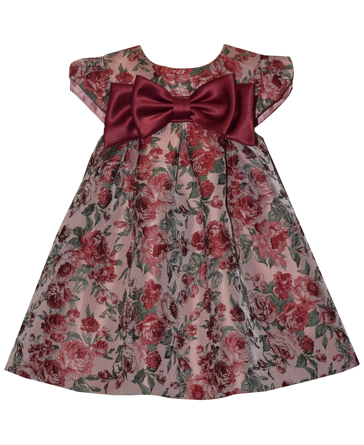Click here for Bonnie Baby Baby Girls Floral Trapeze Party Dress... prices