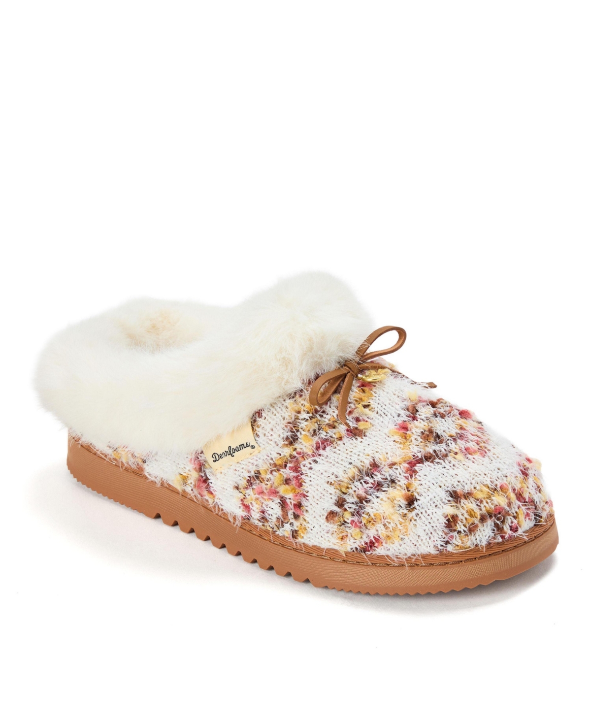 Click here for Dearfoams Womens Daphne Knit Clog Slippers - Musli... prices