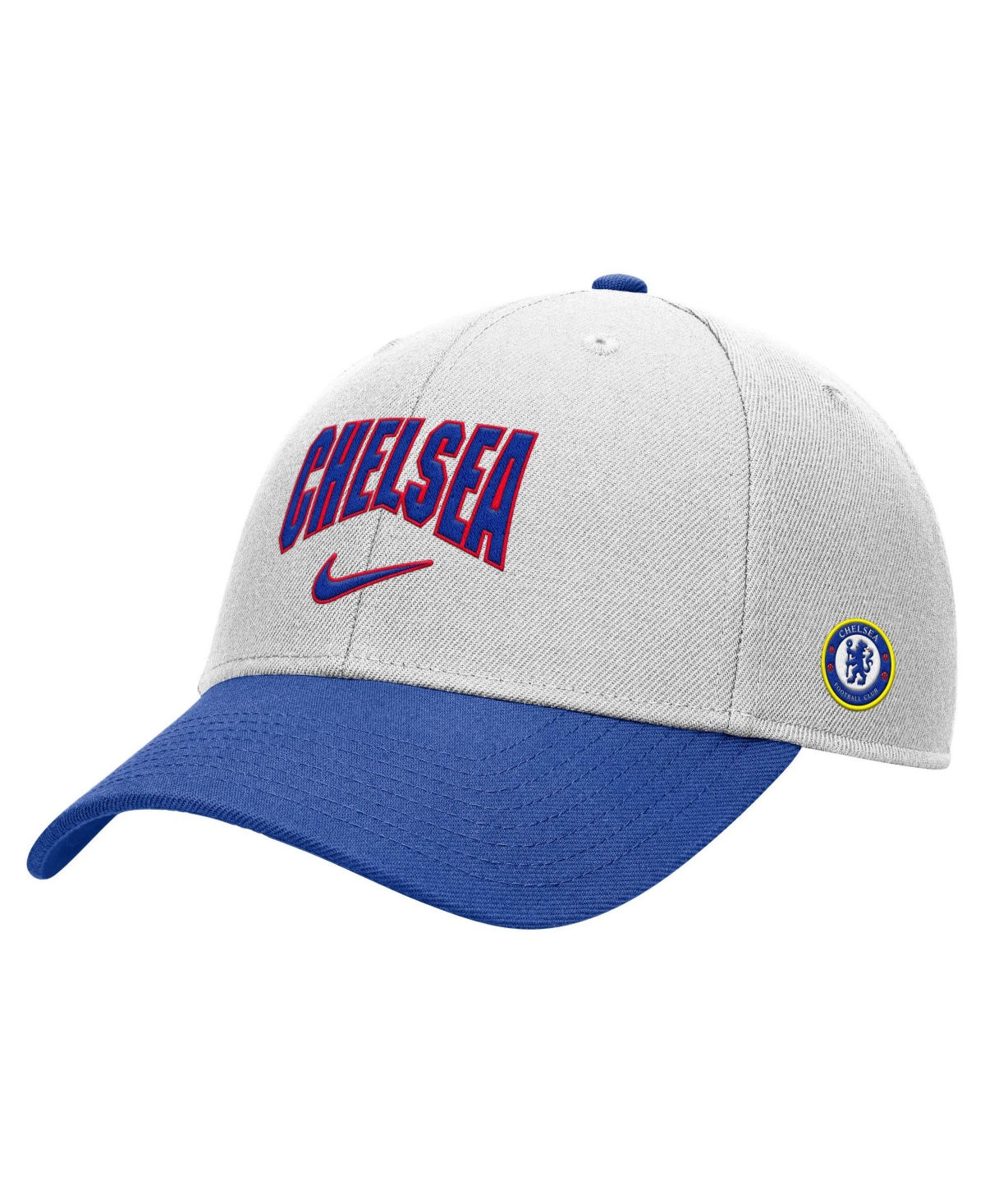 Click here for Mens Nike White/Royal Chelsea Rise Adjustable Hat... prices