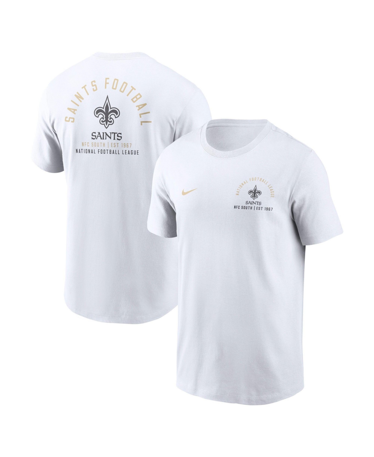 Click here for Nike Mens White New Orleans Saints Split Logo T-Sh... prices