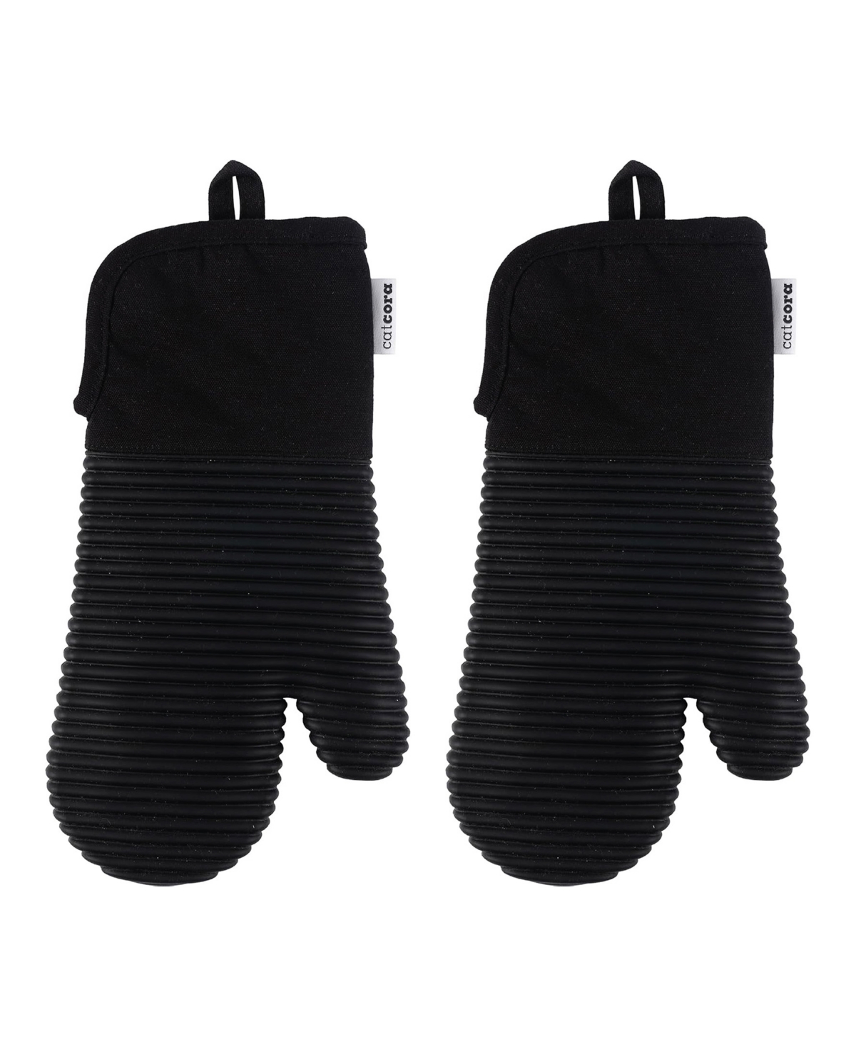 Click here for Cat Cora Heavyweight Cotton Oven Mitts  Set of 2 -... prices