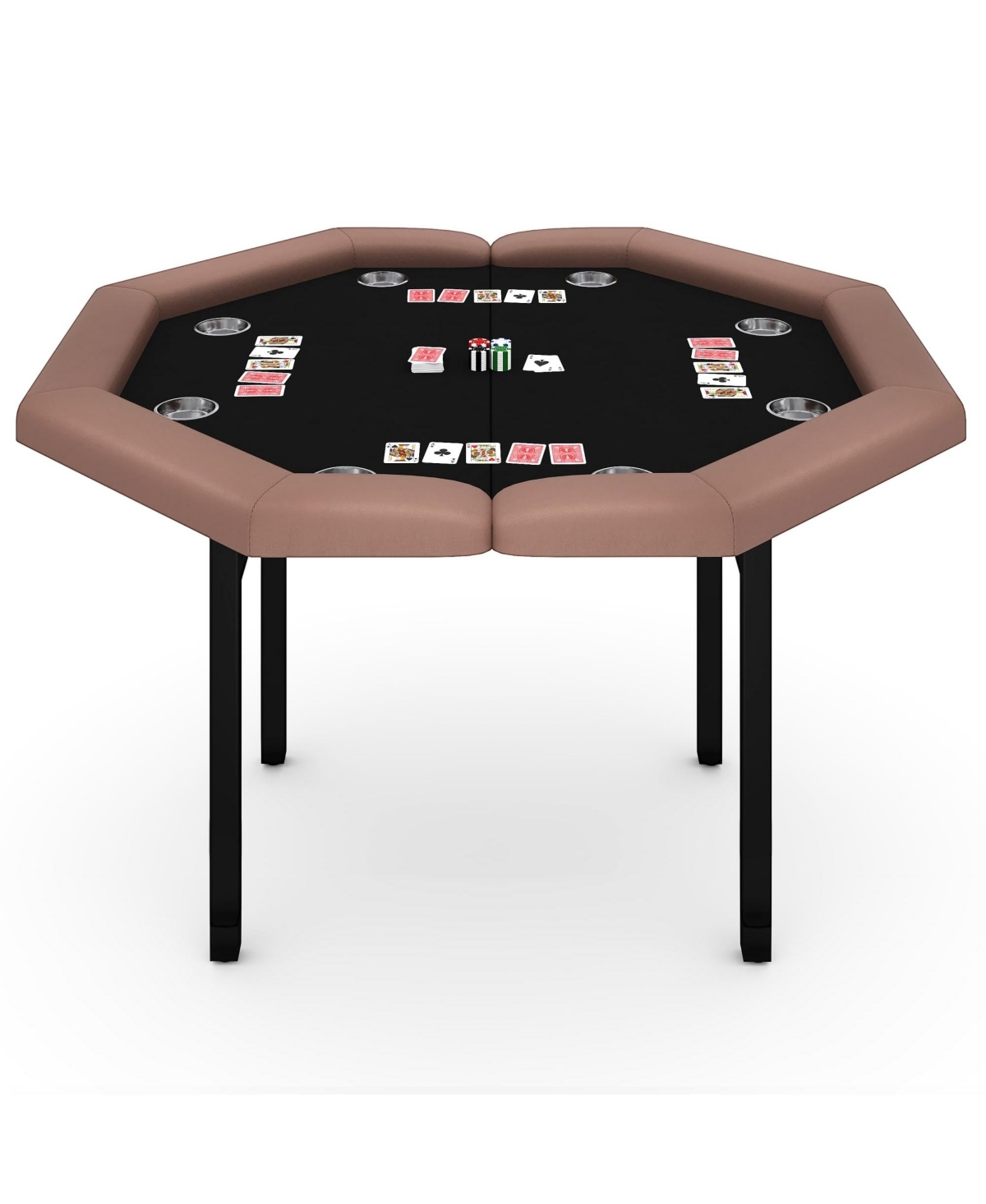 Click here for 48 Folding Poker Table  Game Table Padded Rails St... prices