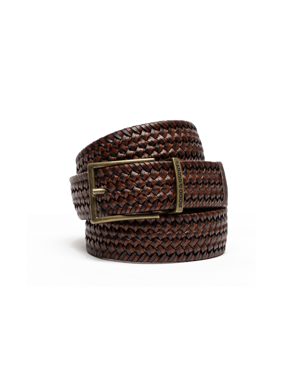 Click here for Rodd & Gunn Mens Seatoun Stretch Leather Belt - Co... prices