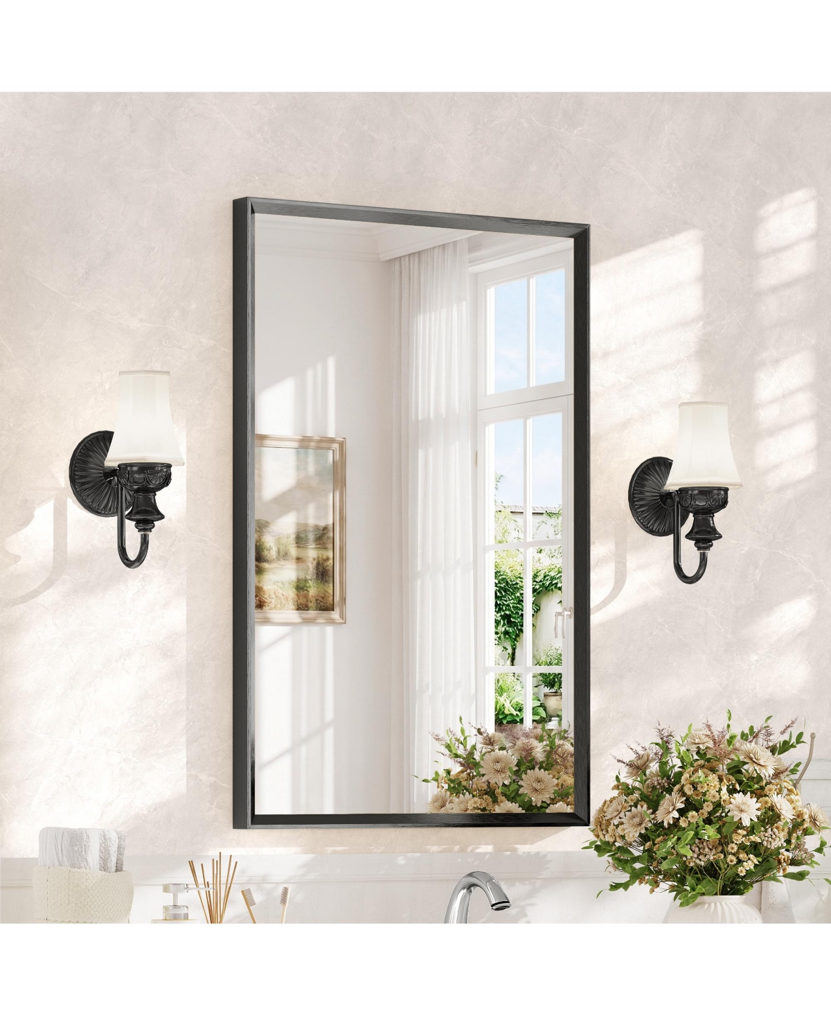 Click here for Sonkuki Bathroom Mirror for Over Sink with Anti-Ru... prices