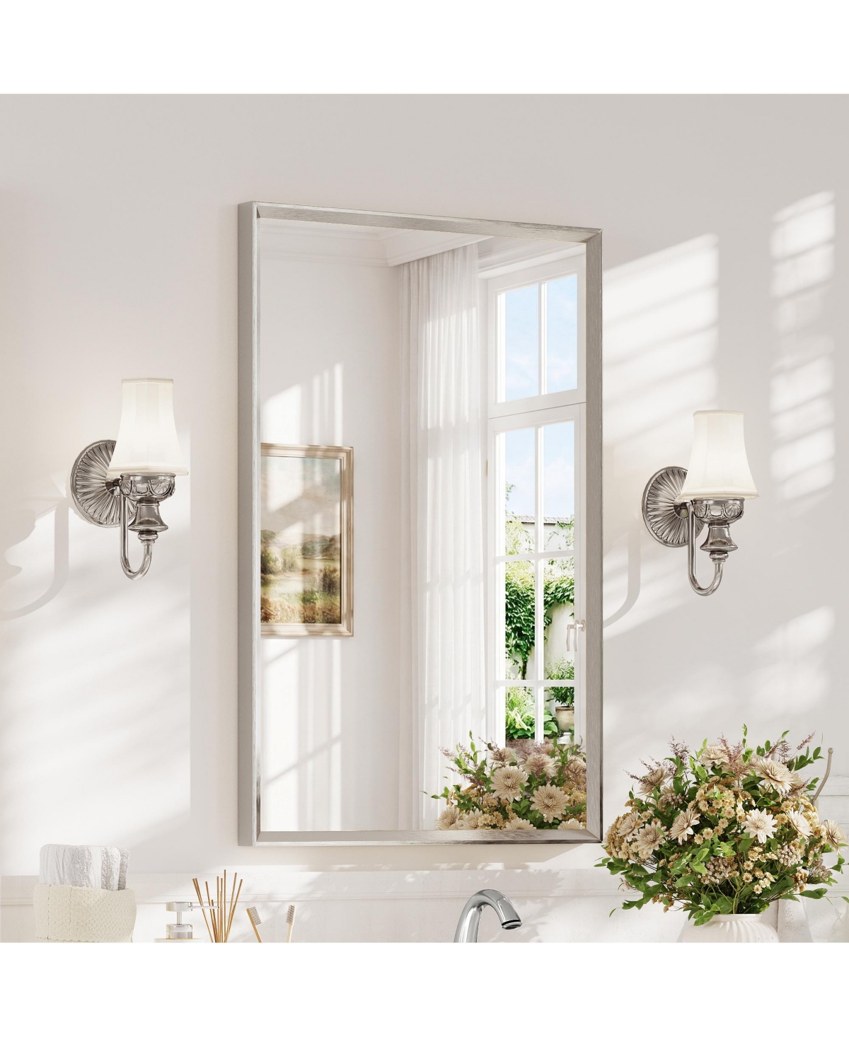 Click here for Sonkuki Bathroom Mirror for Over Sink with Anti-Ru... prices