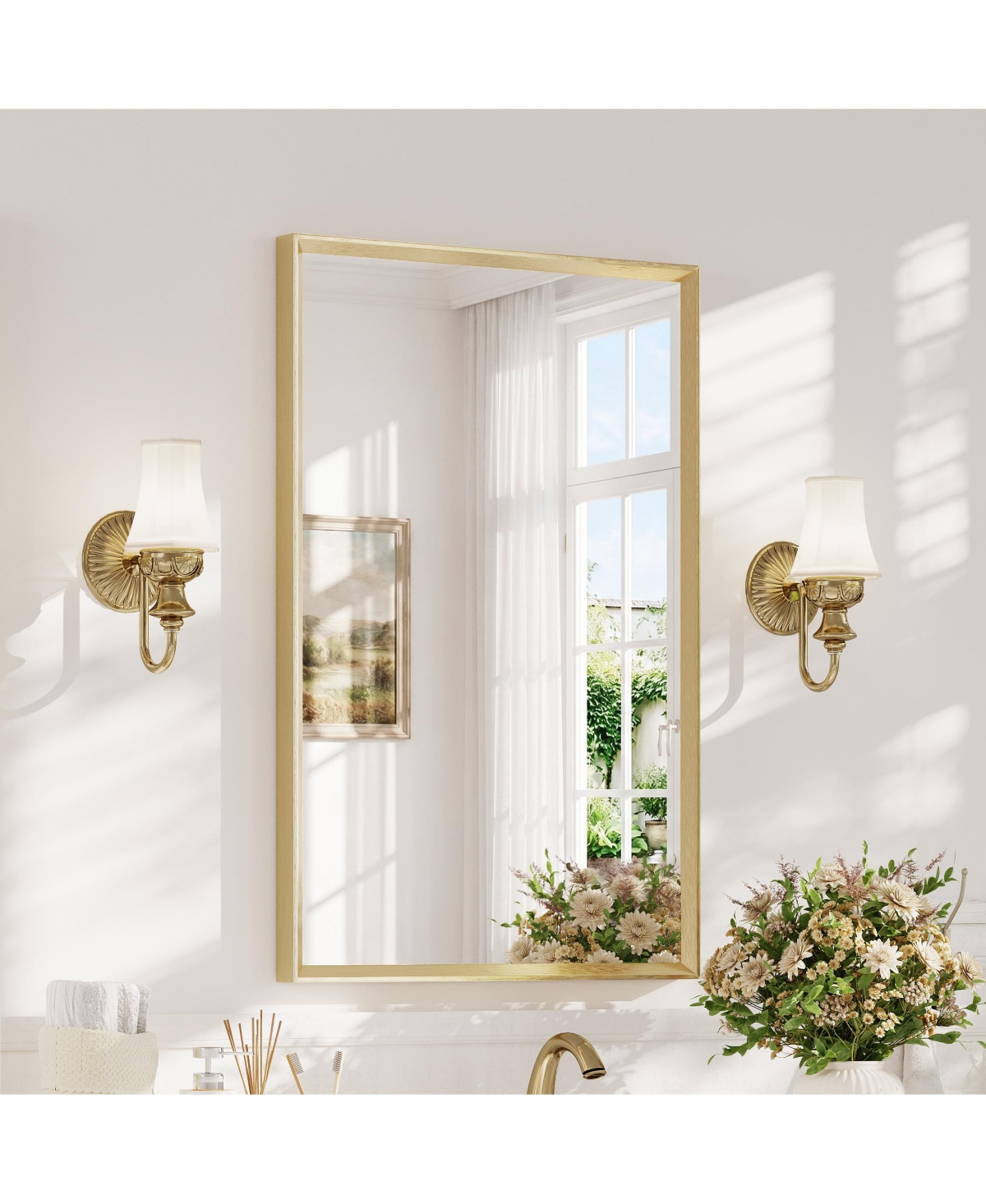 Click here for Sonkuki Bathroom Mirror for Over Sink with Anti-Ru... prices