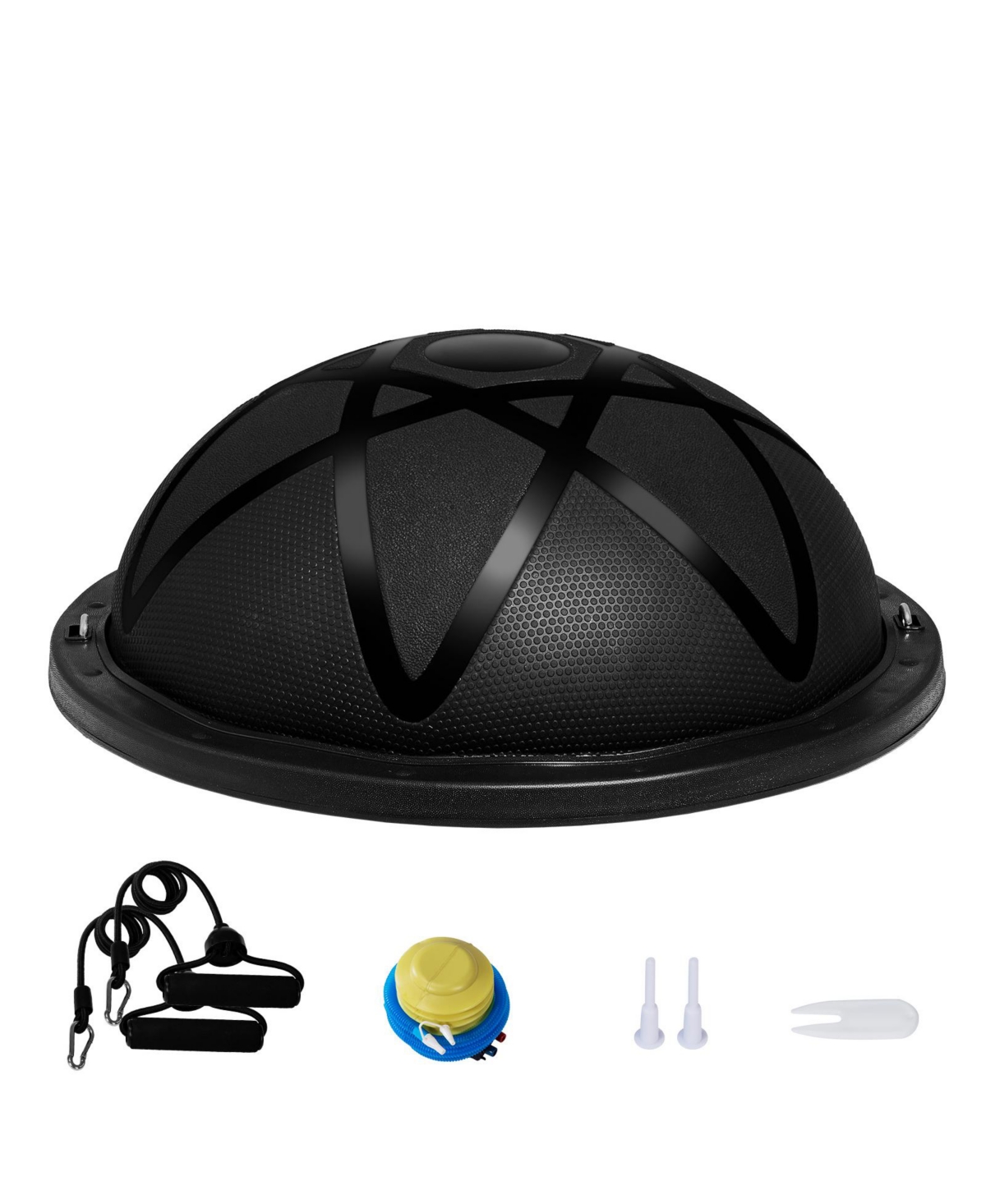 Click here for Vevor 23 Half Exercise Ball Trainer Yoga Balance Stability Ball Resistance Band prices