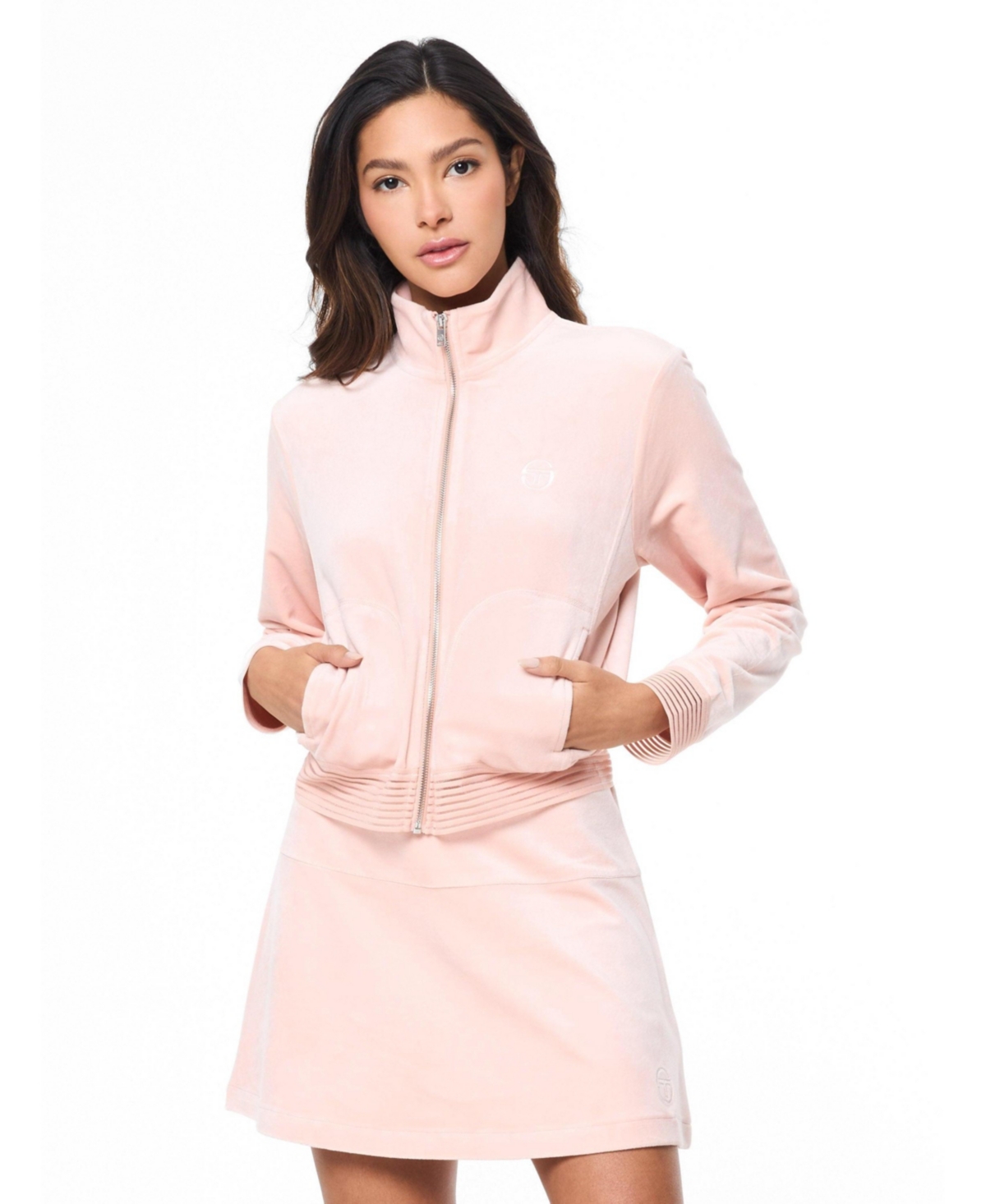 Click here for Sergio Tacchini Womens Piera Velour Full-Zip Track... prices