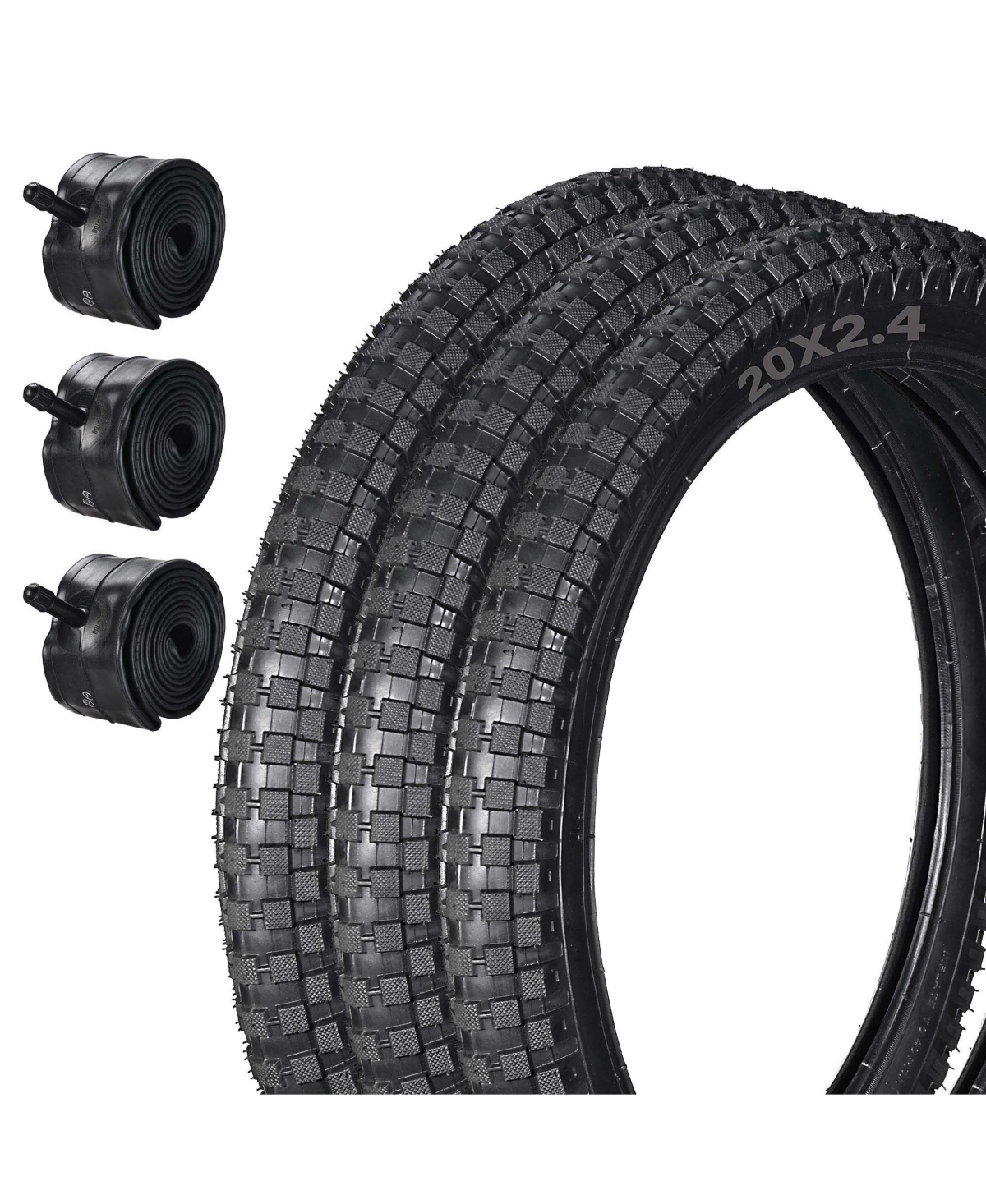 Click here for Yescom 20 x 2.4 Heavy-Duty Mountain Tread Tires an... prices
