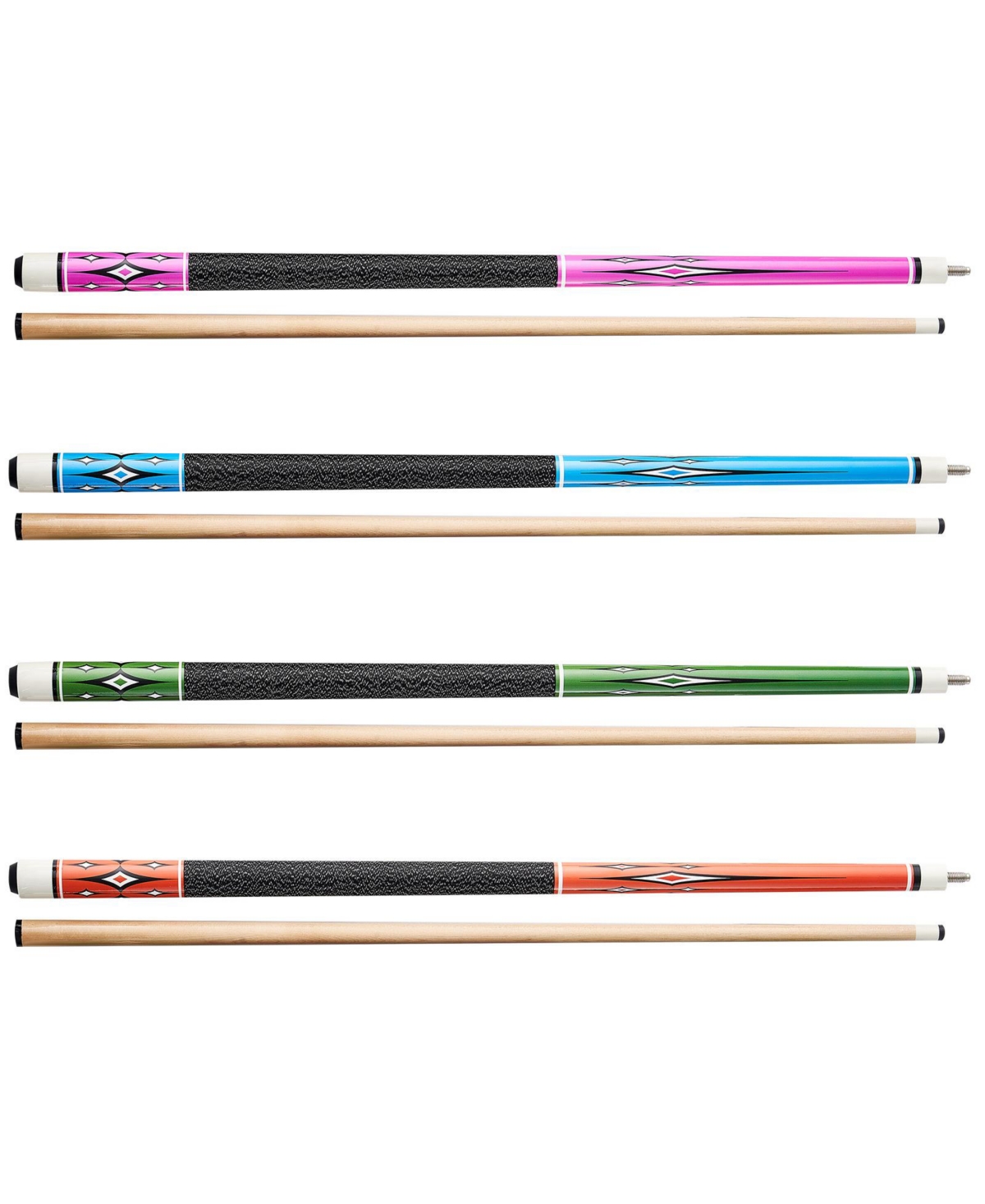 Click here for Hongge 4-Piece Canadian Maple Pool Cue Set 58 in w... prices