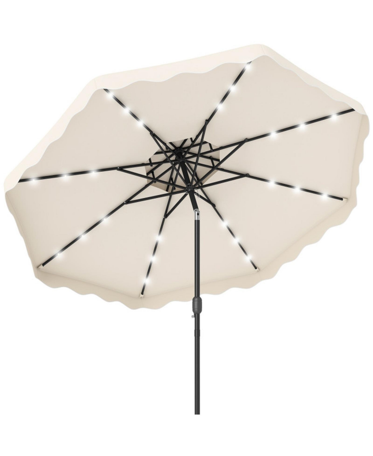 Click here for Gouun 9 Ft Solar Led Patio Umbrella with Push-Butt... prices