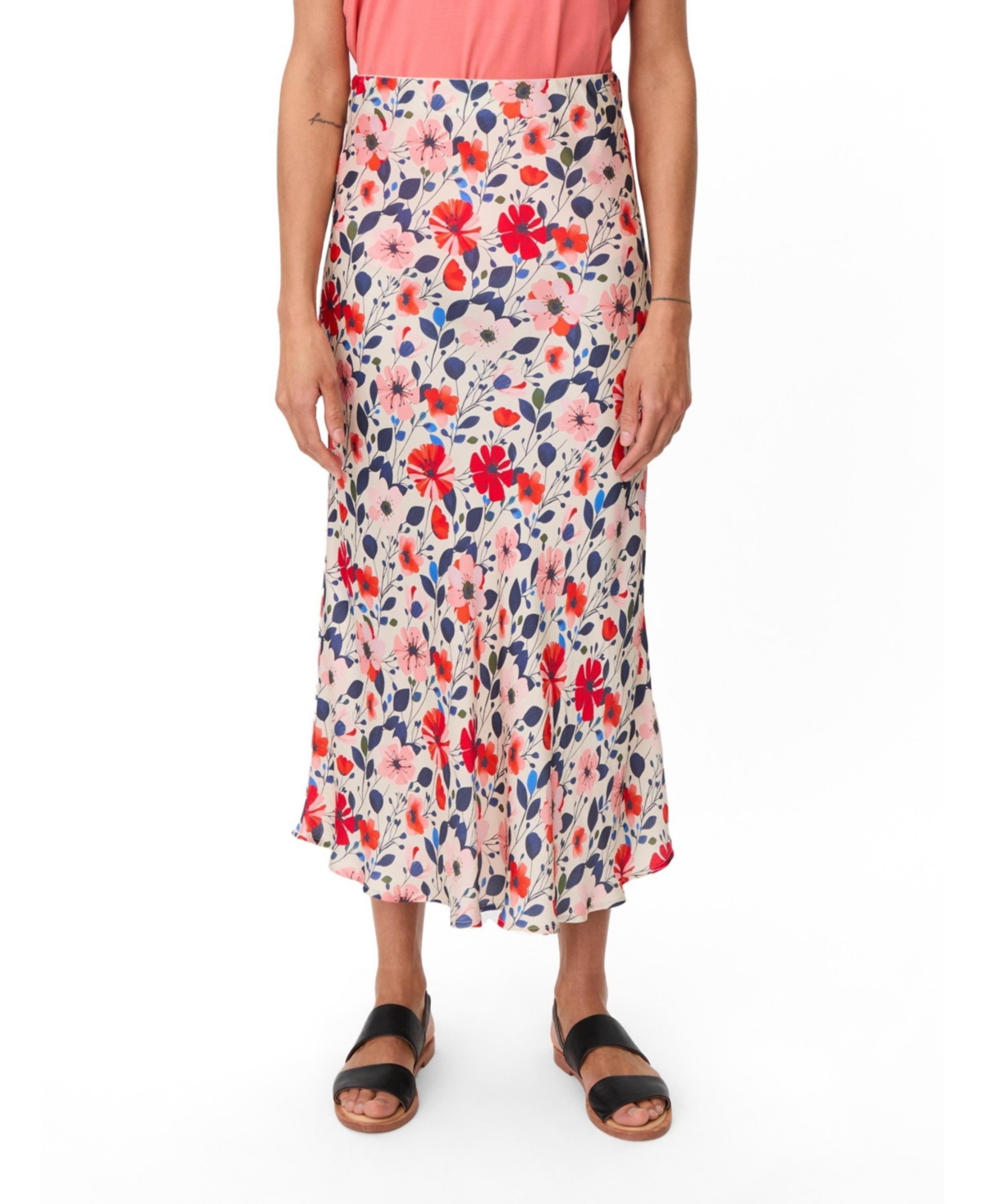 Click here for Masai Copenhagen Womens High-Waist Floral Midi Ski... prices