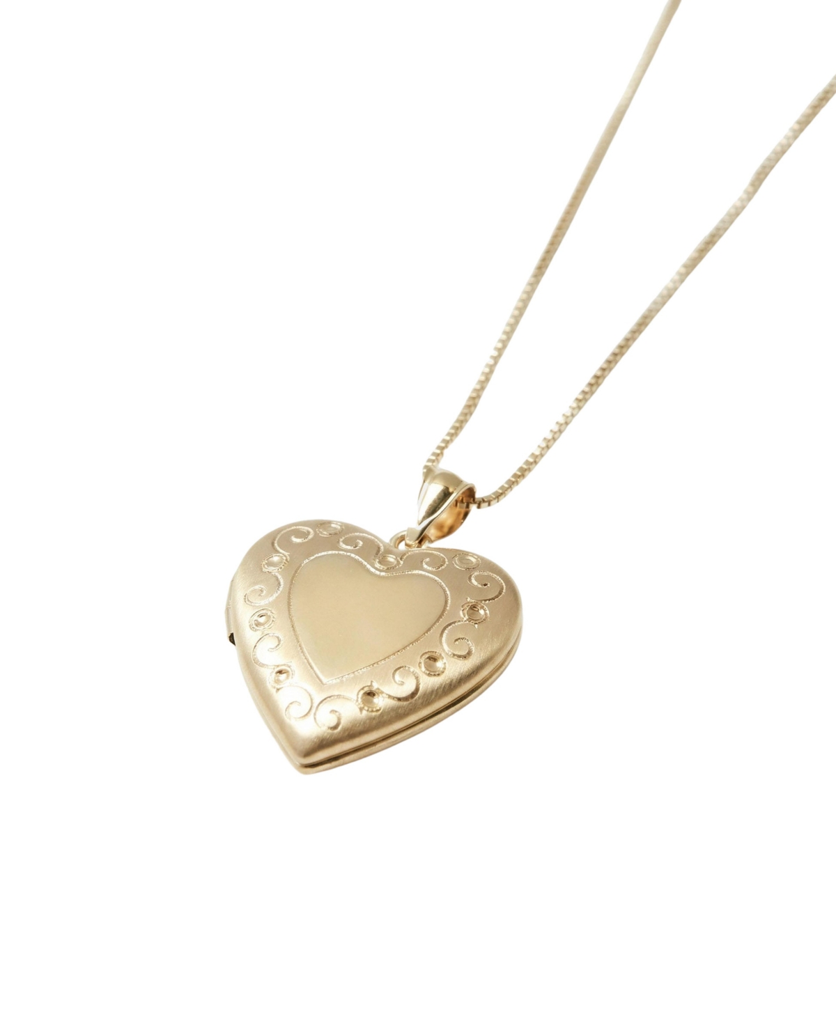 Click here for The M Jewelers Heart Locket Necklace - Gold prices