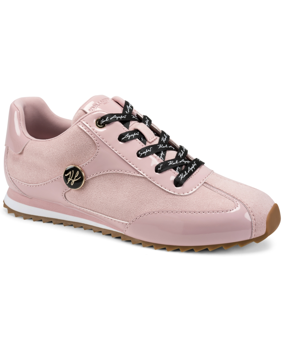 Click here for Karl Lagerfeld Paris Arwen Lace-Up Sneakers - Mauv... prices