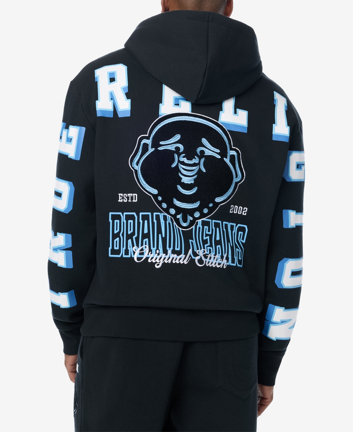 Click here for True Religion Mens Overt Buddha Logo Hoodie - Jet... prices