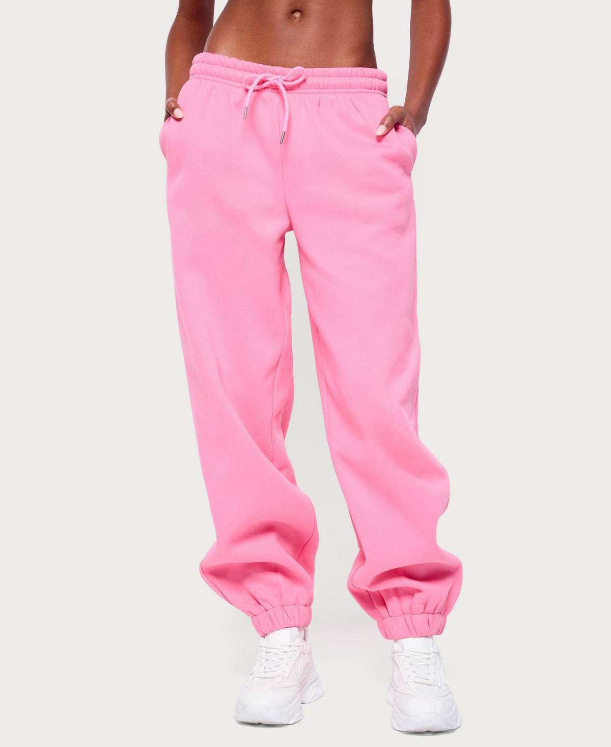 Click here for Edikted Womens Raely Oversized Sweatpants - Pink prices