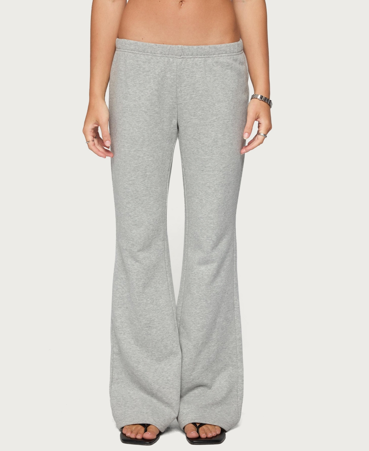 Click here for Edikted Womens Rachel Flared Sweatpants - Gray-mel... prices