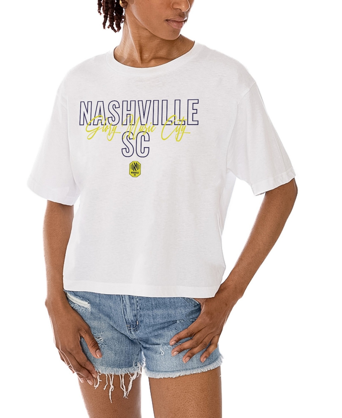 Click here for Gameday Couture Womens White Nashville Sc Keep Pla... prices