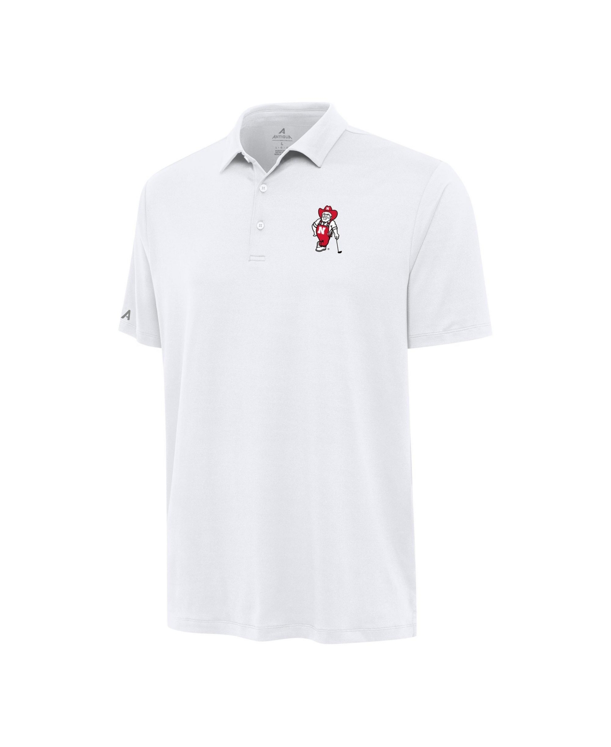 Click here for Antigua Mens White Nebraska Huskers Reprocess Polo... prices