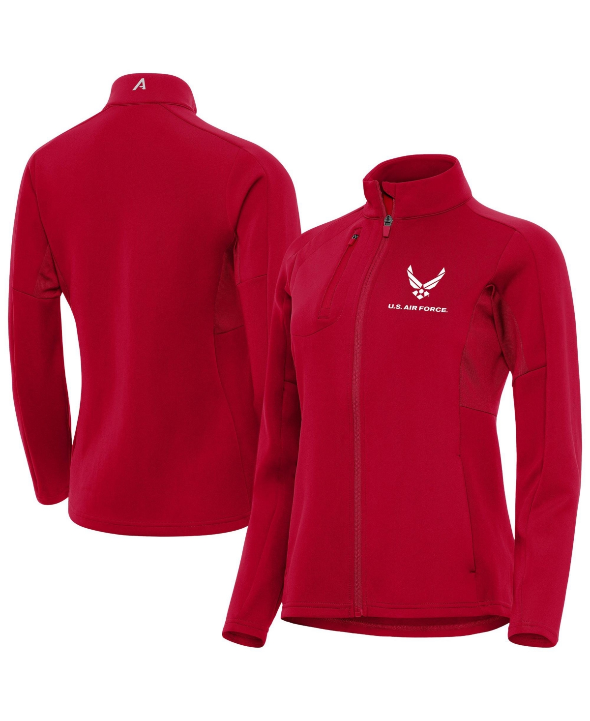 Click here for Antigua Womens Red Air Force Generation Full-Zip J... prices