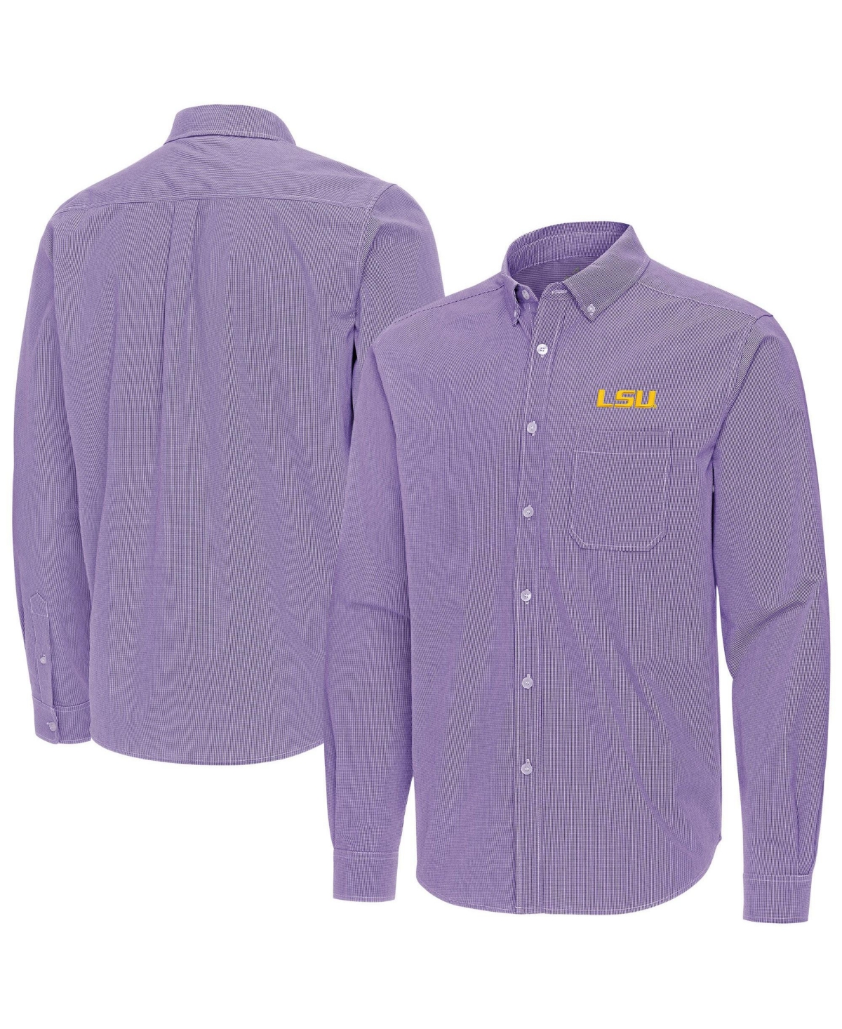 Click here for Antigua Mens Purple Lsu Tigers Porter Woven Tri-Bl... prices