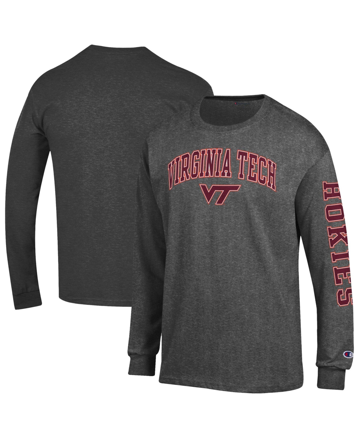 Click here for Champion Mens Charcoal Virginia Tech Hokies Arch O... prices