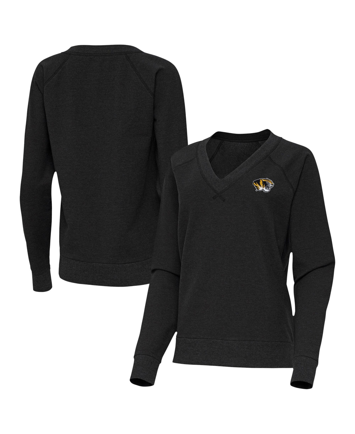 Click here for Antigua Womens Heather Black Missouri Tigers Varsi... prices