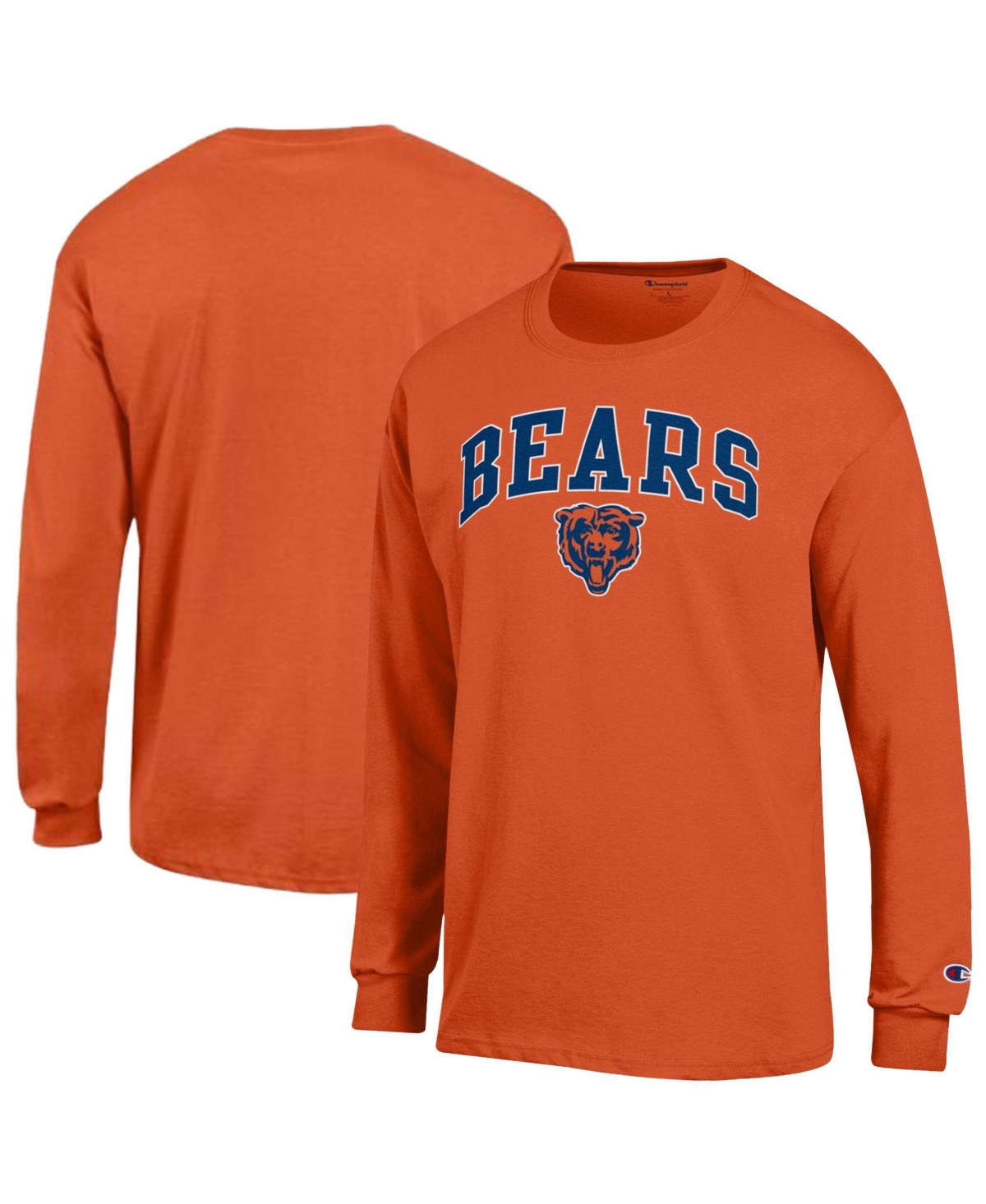 Click here for Champion Mens Orange Chicago Bears Arch Over Logo... prices
