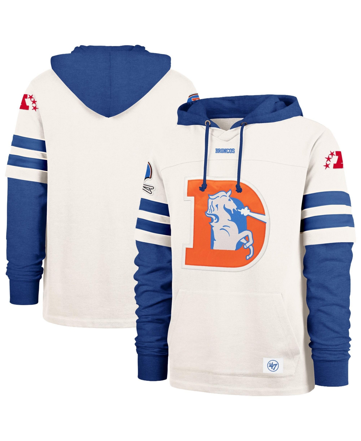 Click here for 47 Brand Mens Cream Denver Broncos Split Zone Corn... prices