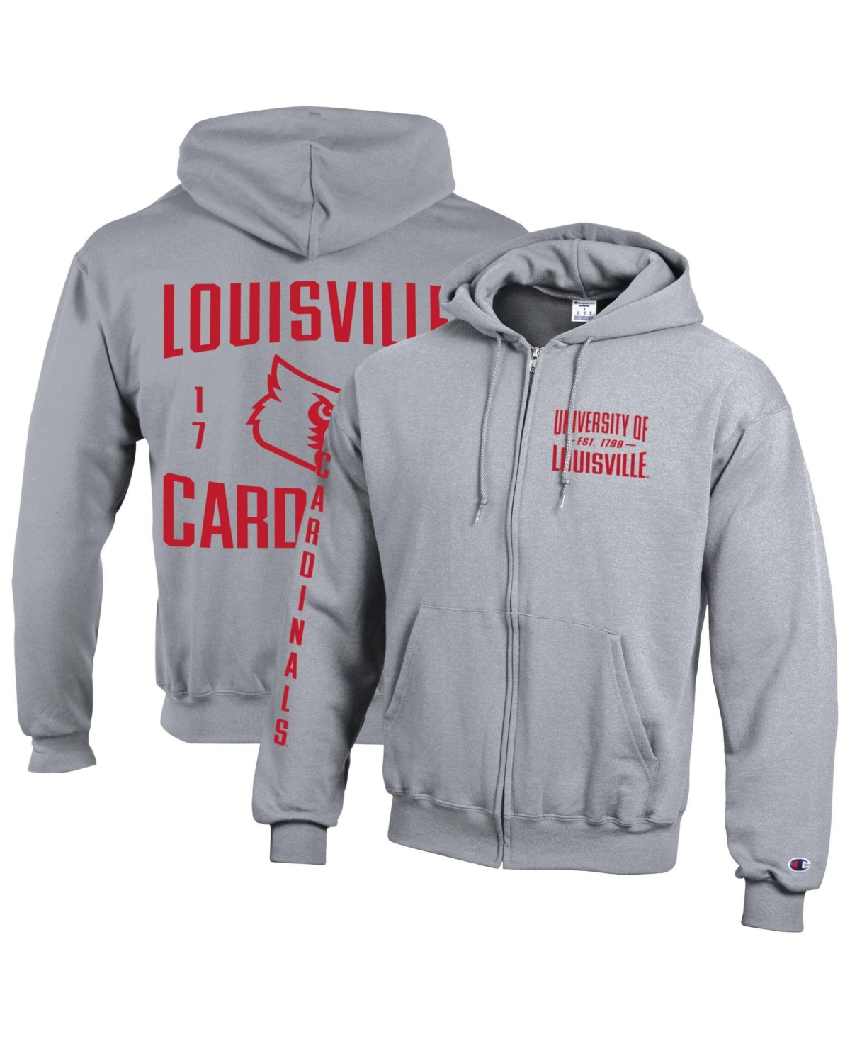 Click here for Champion Mens Heather Gray Louisville Cardinals Va... prices
