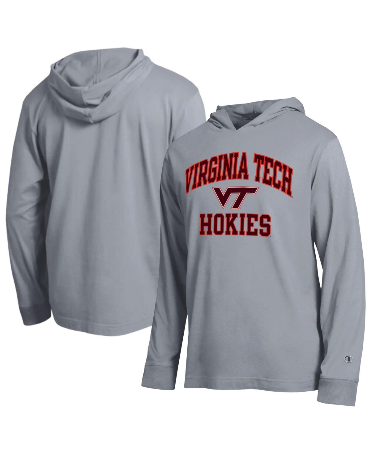 Click here for Champion Mens Heather Gray Virginia Tech Hokies Hi... prices