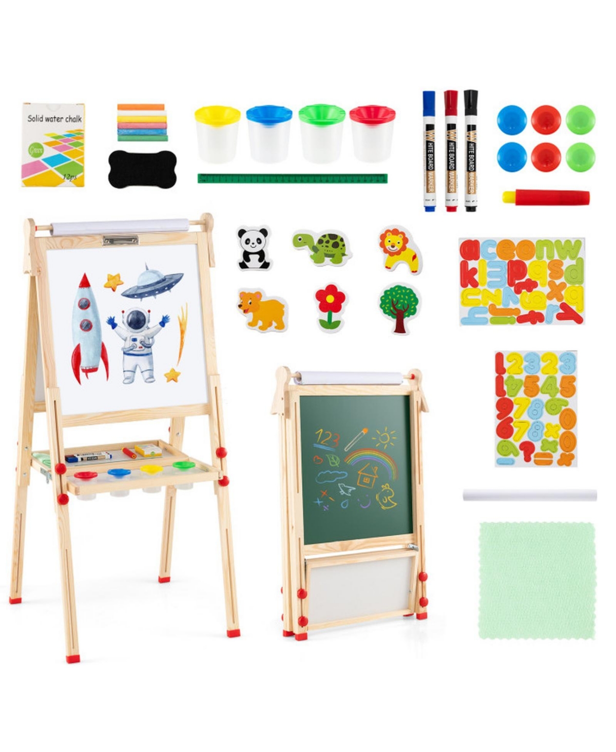 Click here for Sugift 3-in-1 Double-Sided Art Easel with Paper Ro... prices