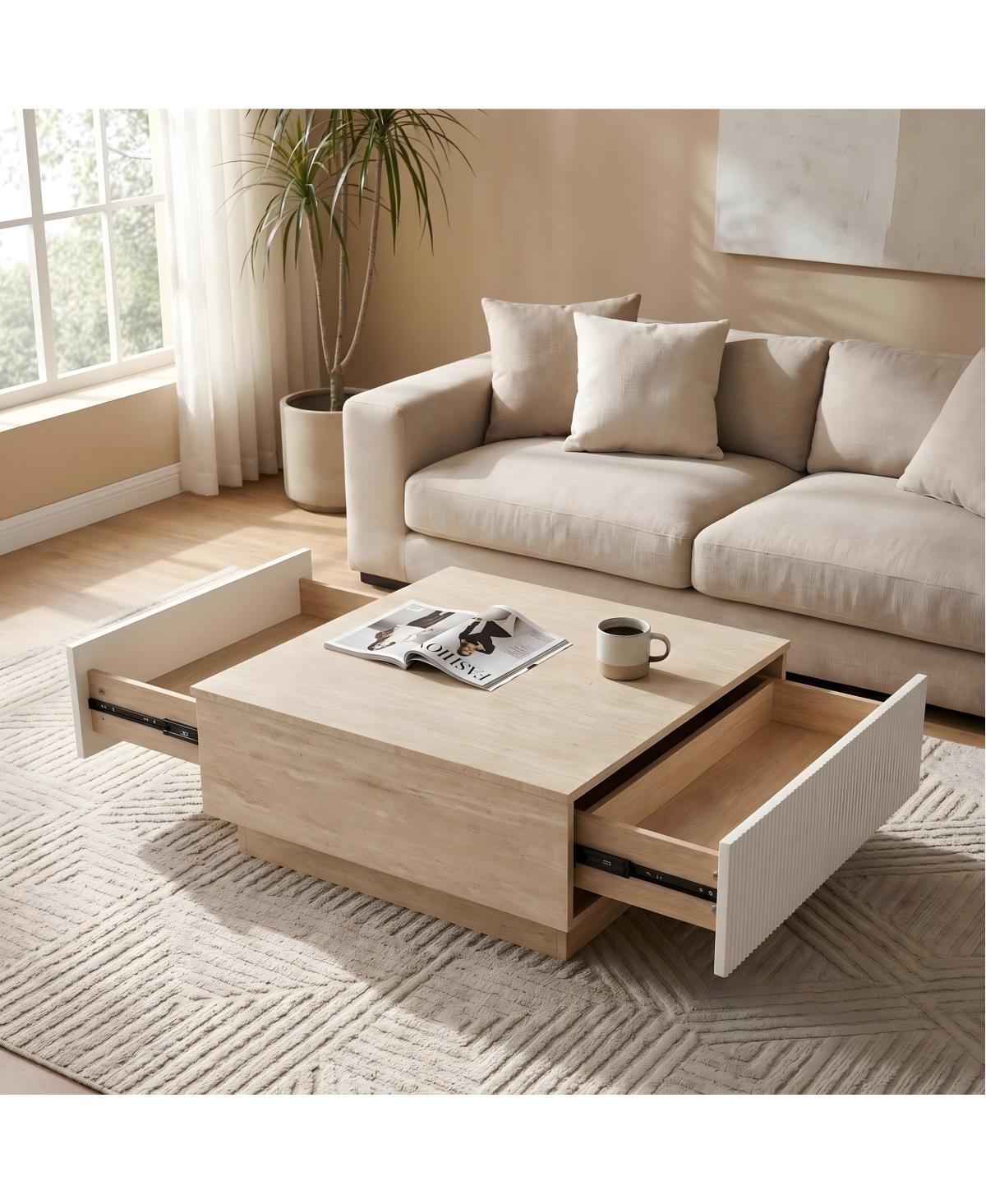 Click here for Streamdale Furniture Modern Faux Travertine Coffee... prices