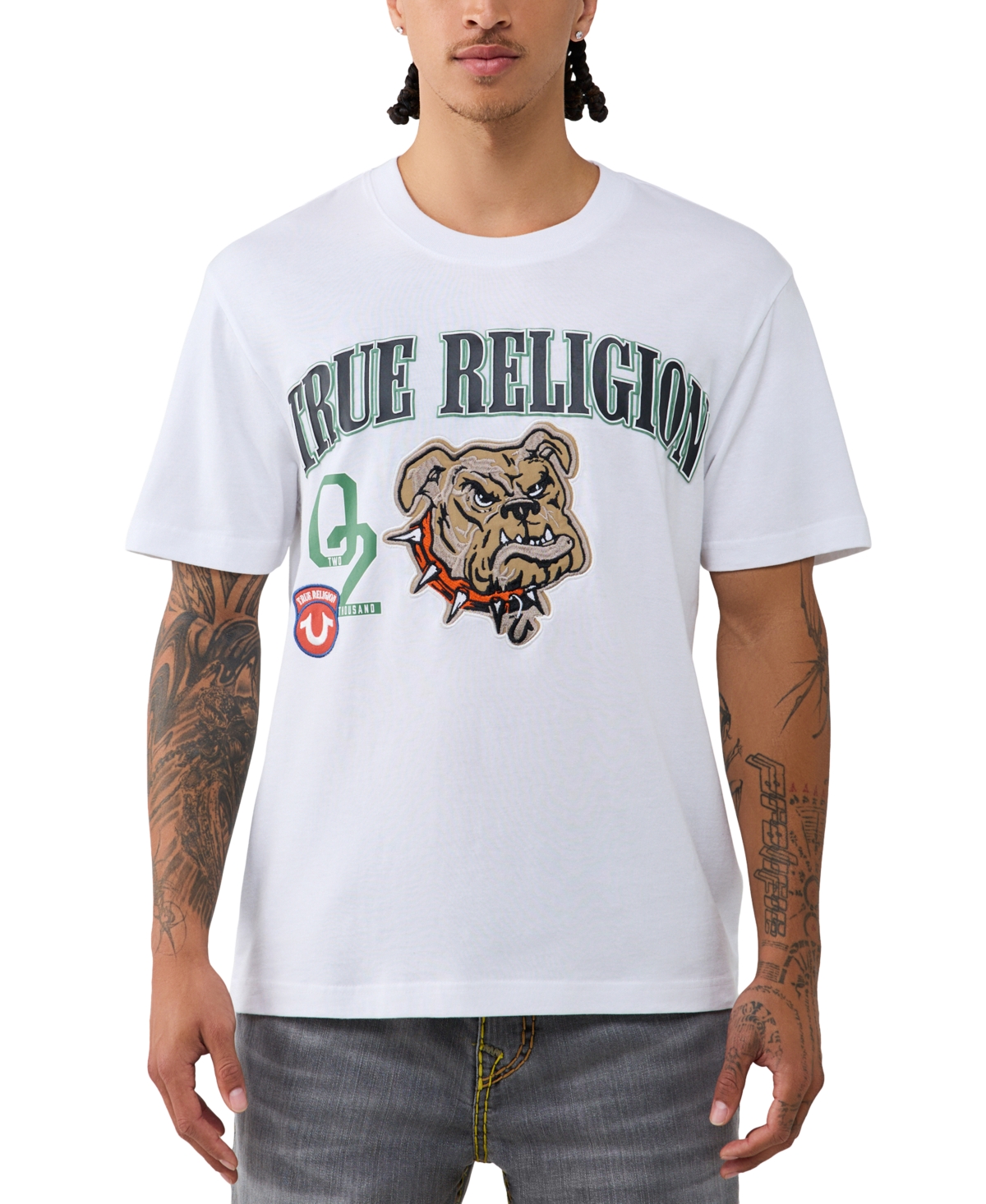 Click here for True Religion Mens Original Stitch Brand T-Shirt -... prices