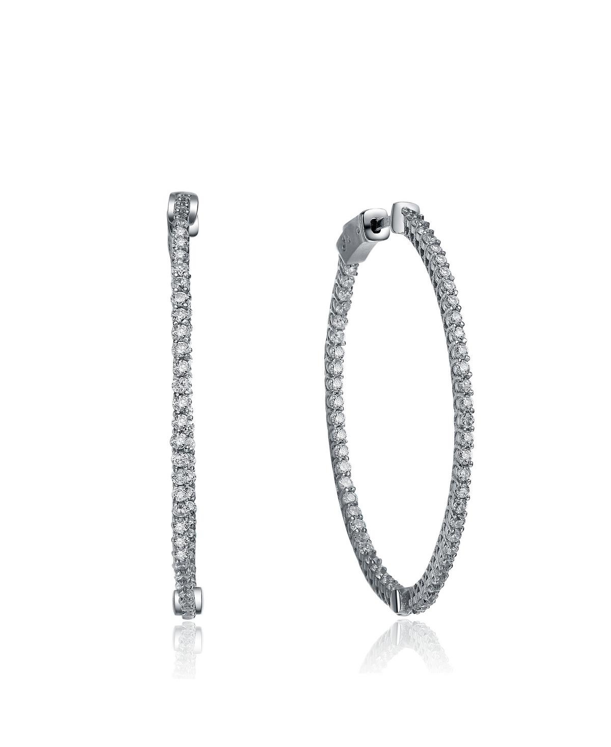 Click here for Genevive Radiant White Gold Plated Cz Black Plated... prices