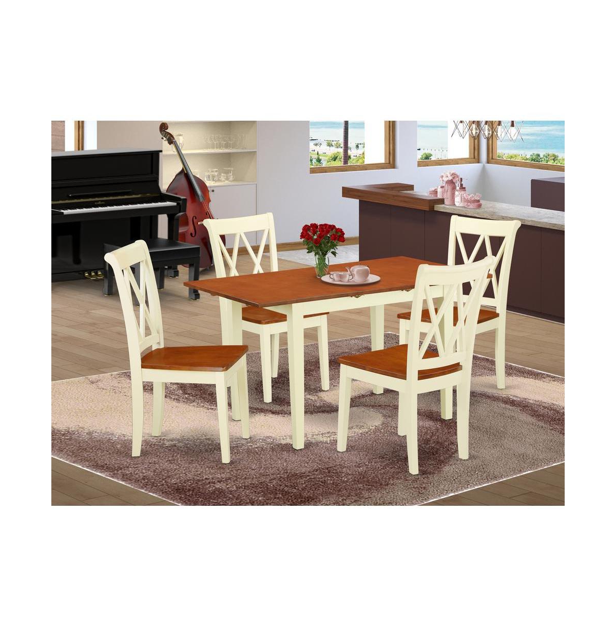 Click here for East West Furniture Dining Room Set Buttermilk and... prices