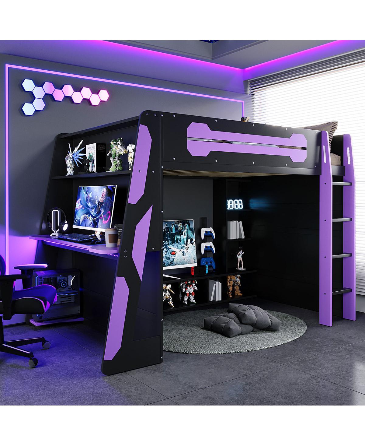 Click here for Streamdale Furniture Full Size Wood Loft Bed with... prices