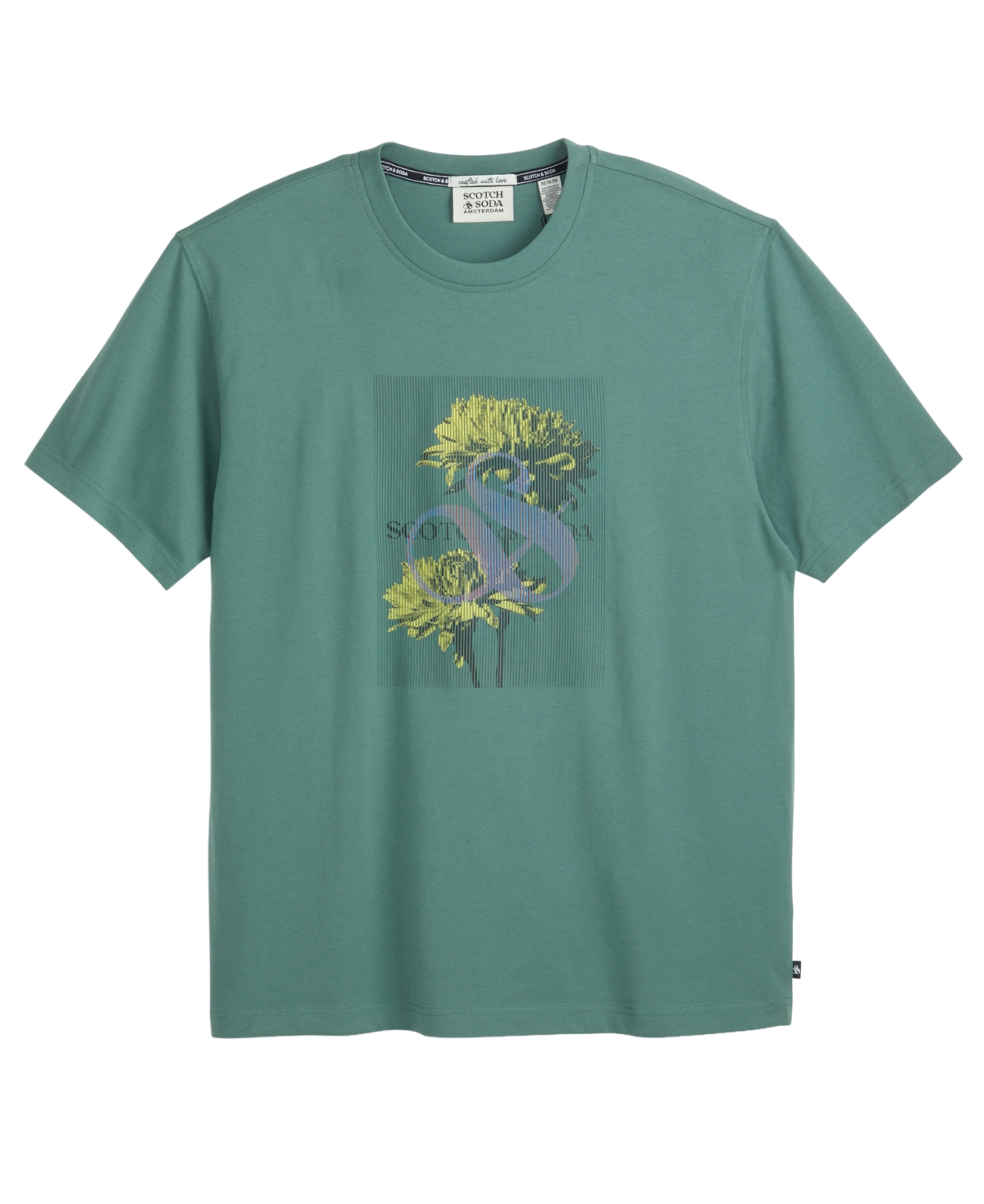 Click here for Scotch & Soda Mens Regular-Fit Graphic T-Shirt - D... prices