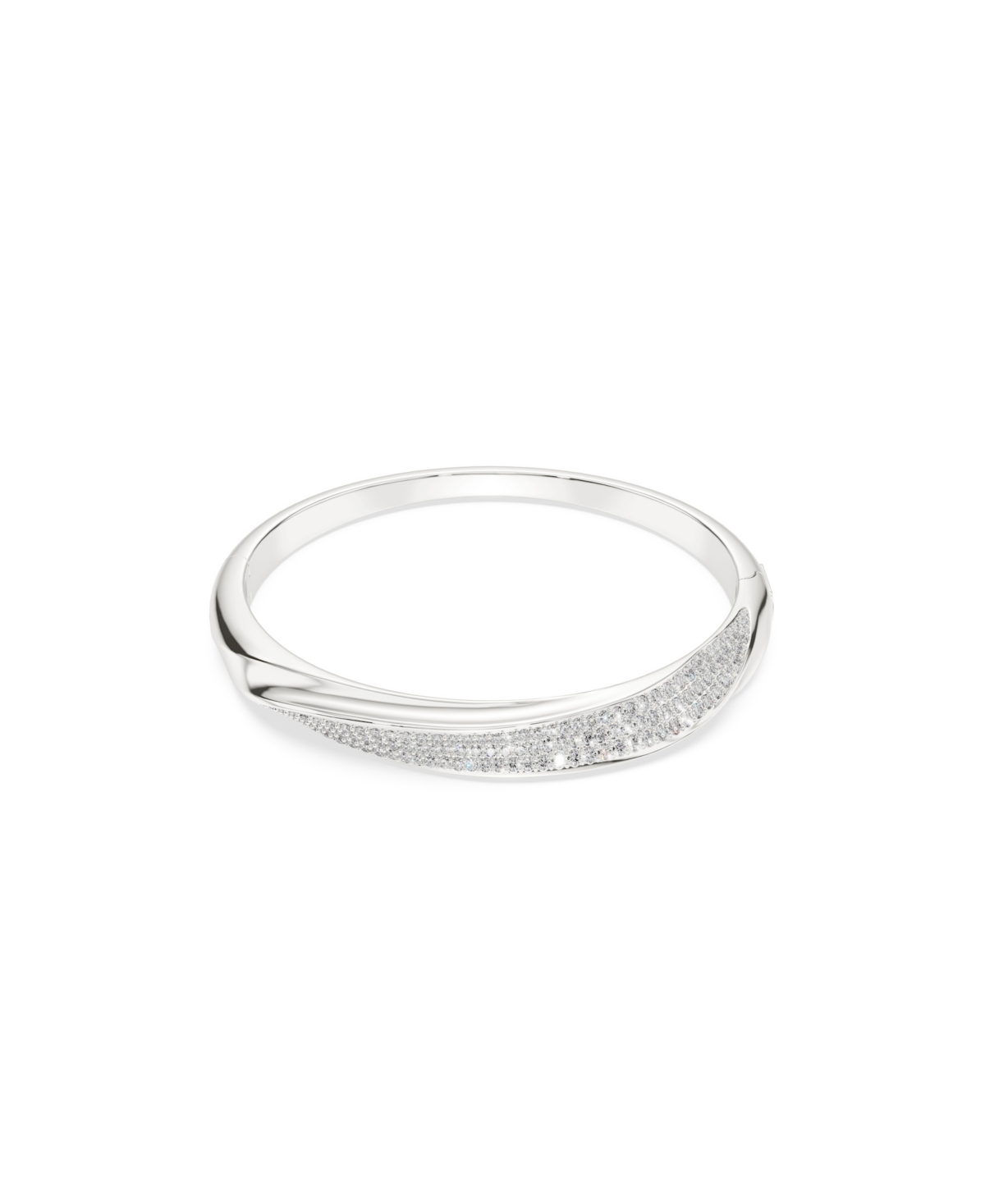Click here for Swarovski Sterling Silver-Plated White Crystals Br... prices